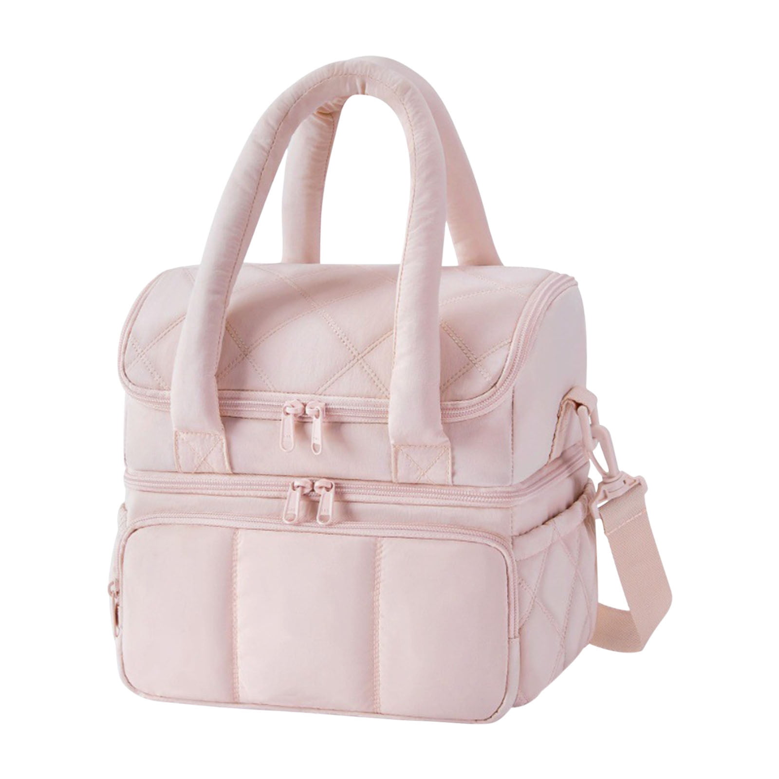 Pink Compact Thermal Lunch Box With Soft-Grip Handle And Stylish ...
