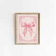 Pink Coquette Bow Preppy Aesthetic Vintage Girls Room Decor Retro Girly ...