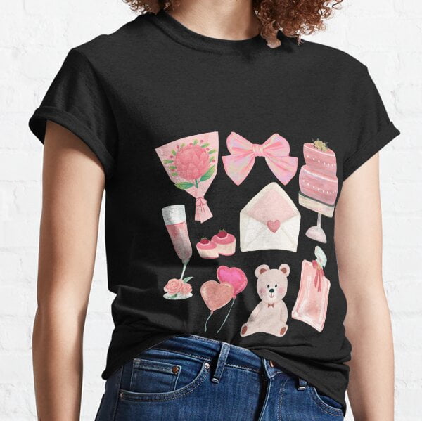 Pink Coquette | Cute And Animated | Women Classic T-shirt - Walmart.com