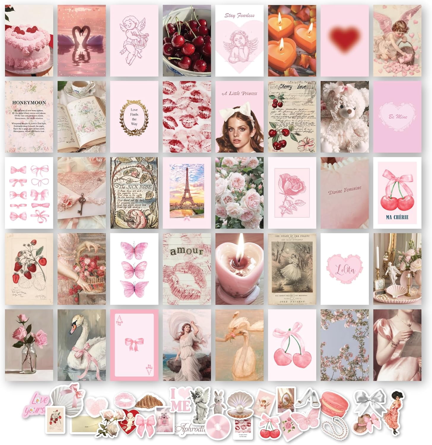 Pink Coquette Room Decor Aesthetic - Coquette Wall Decor, Coquette ...