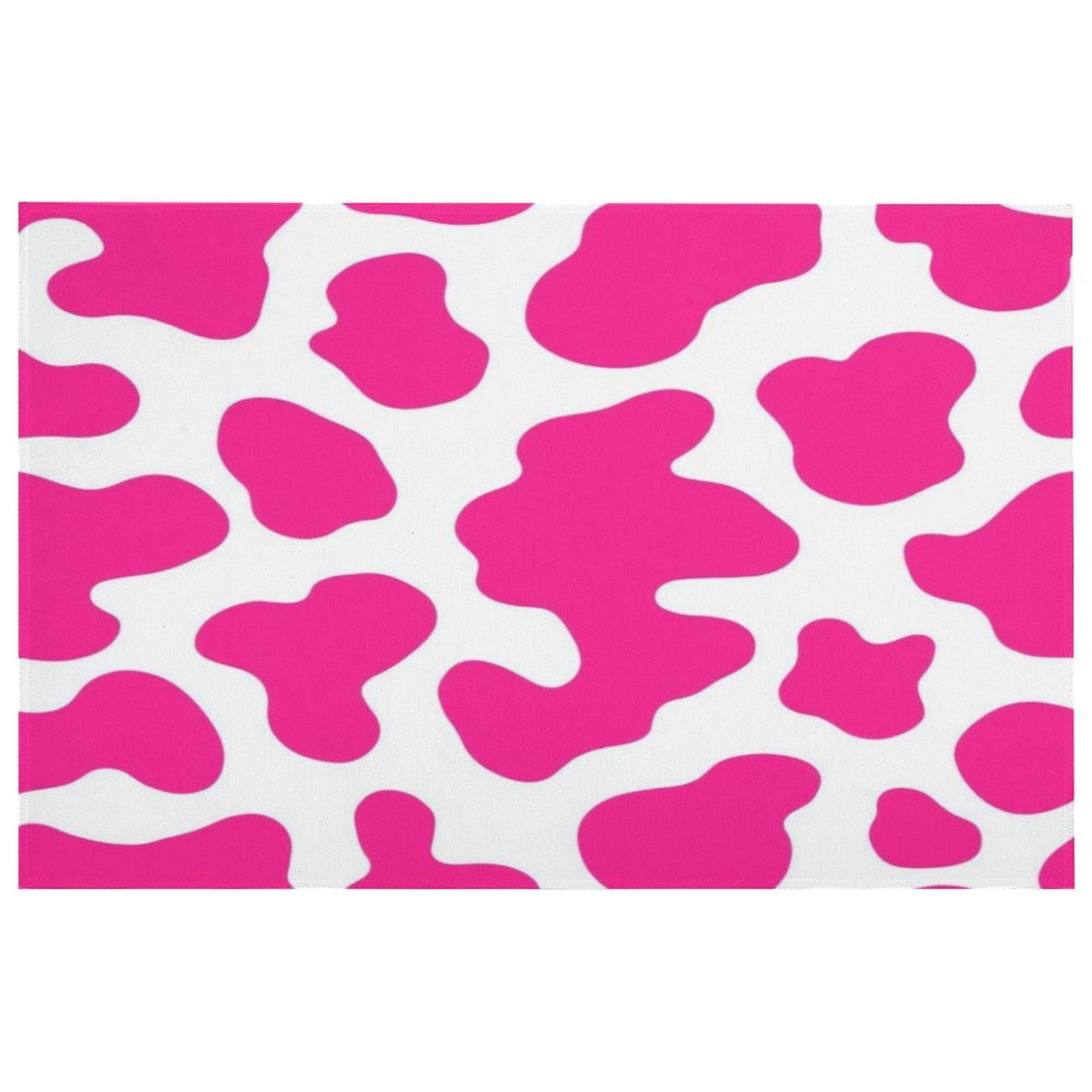 Pink Cow Print Pattern Adult Home Decor Bedroom Living Room Crystal ...