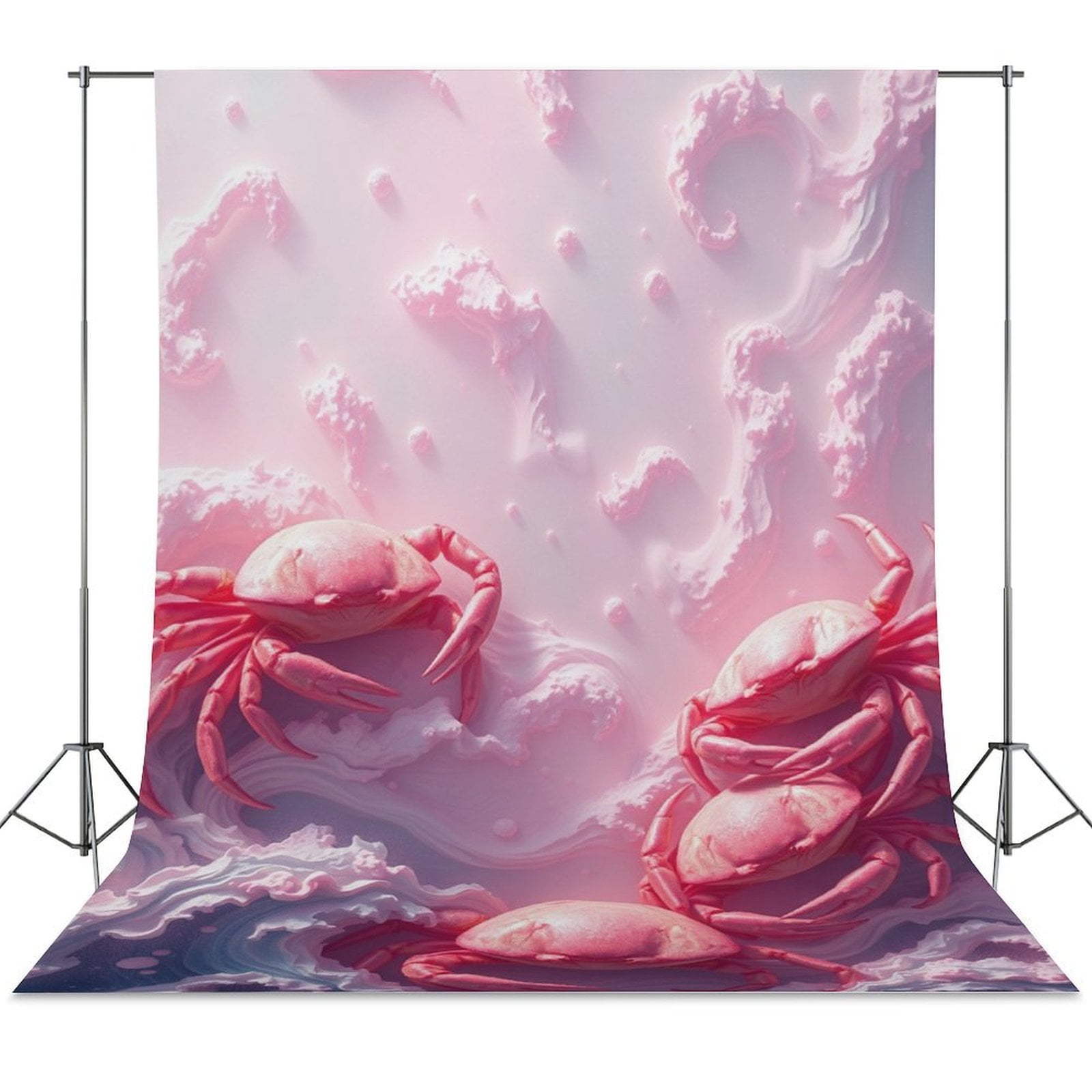 Pink Crabs Candyland Party Backdrop Birthday Decoration Backgrounds for ...
