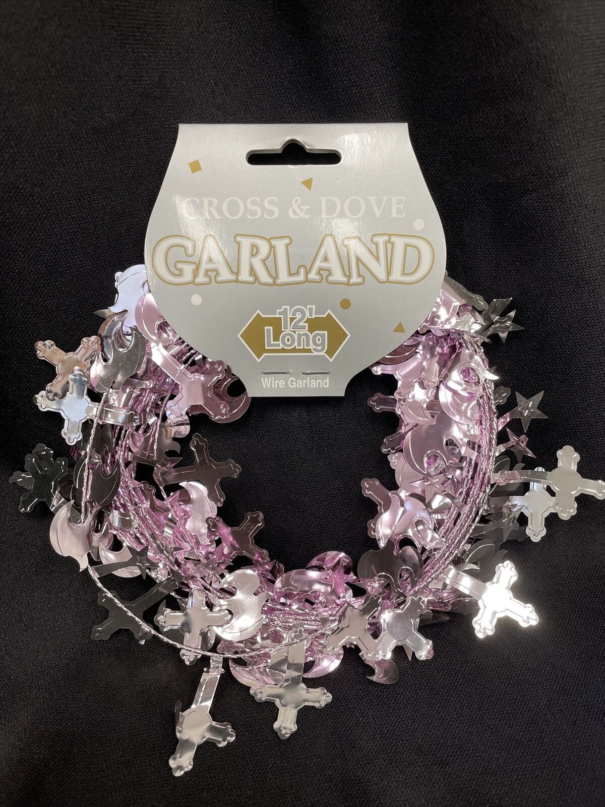 Pink Cross & Dove Communion Garland 12ft - Walmart.com