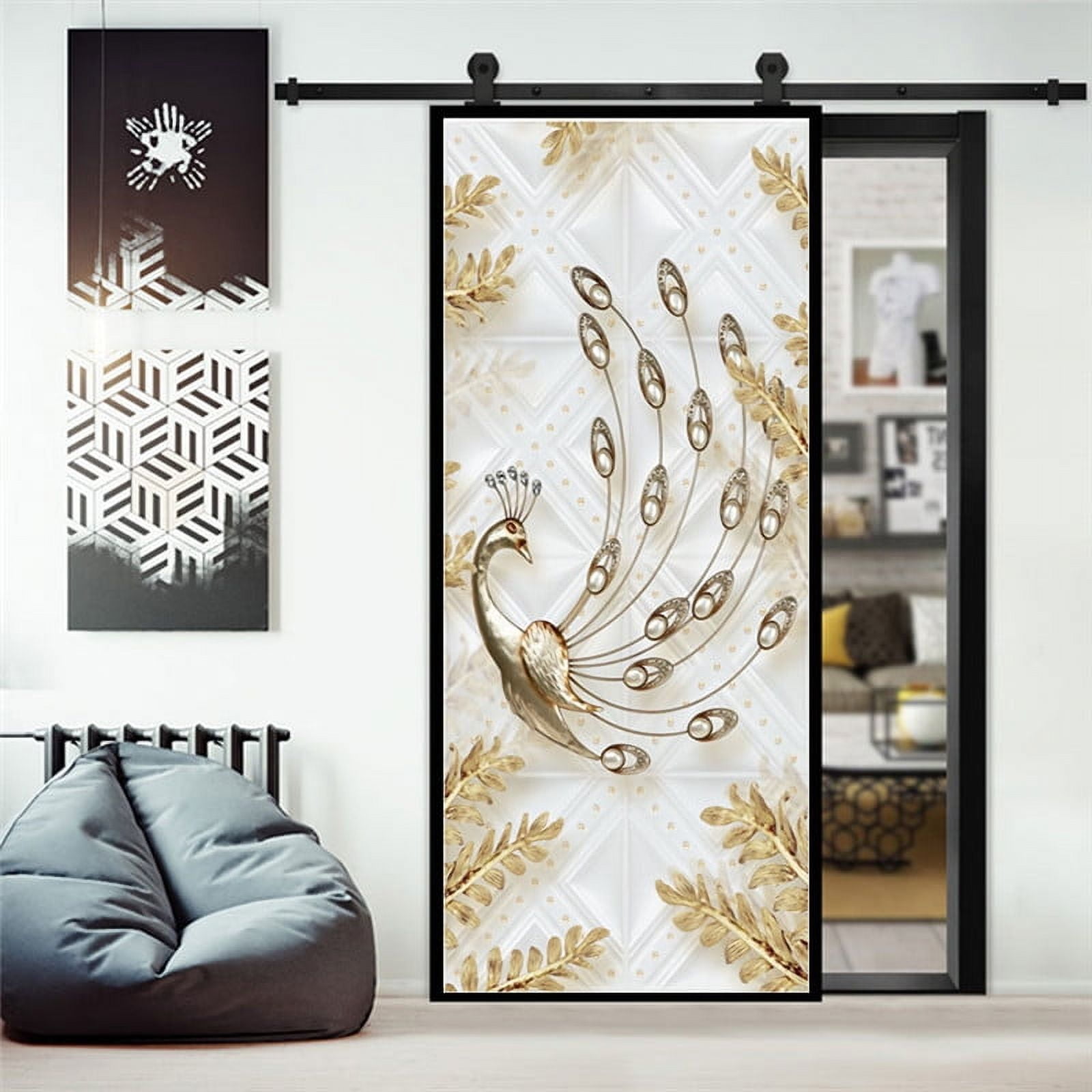 Pink Decoration Decal On The Door Girl Room Renovation Self Adhesive ...