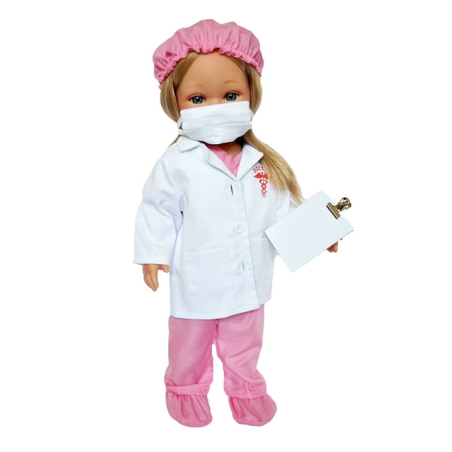 Walmart 18 Inch Doll Doctor Outfit in Pink with Accessories, Fits ...
