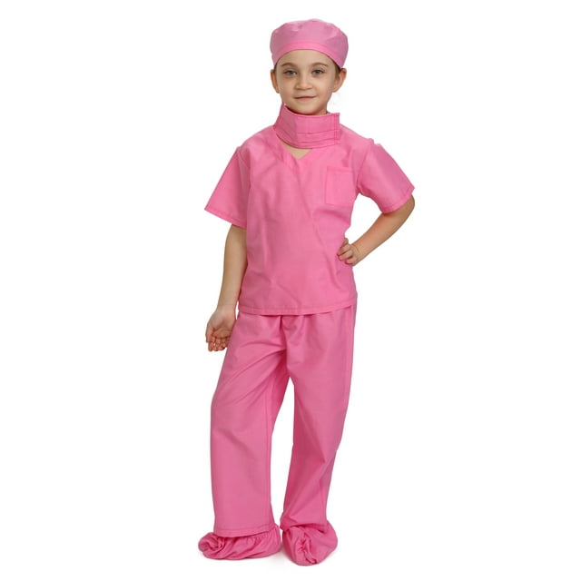 Dress Up America Toddler's Pink Doctor Scrubs Costume Set - Walmart.com