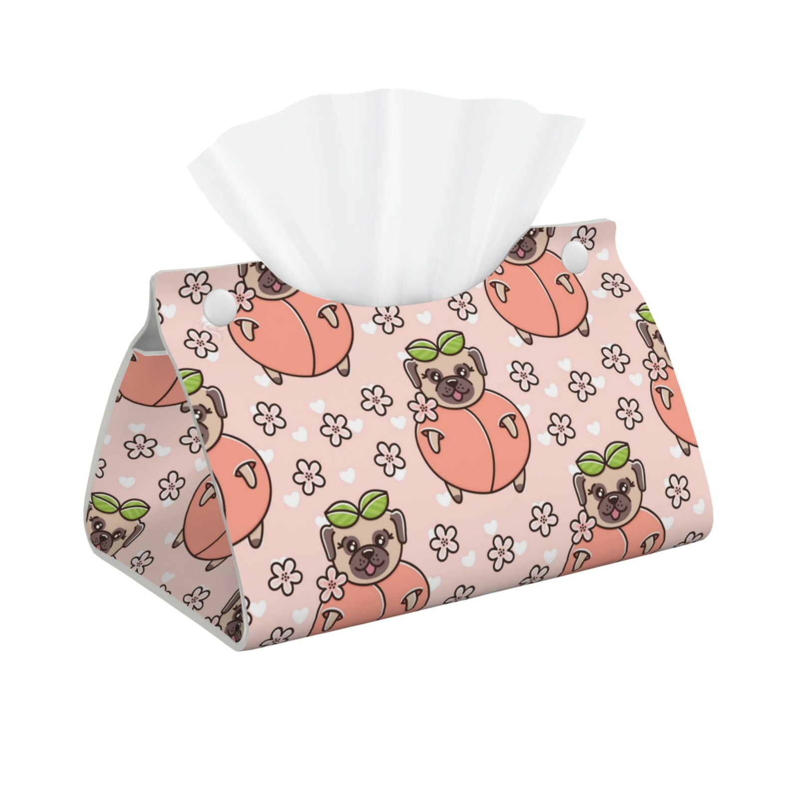 Pink Dog Peach, Tissue Box Cover Tissue Box Holder Tissue Dispenser ...
