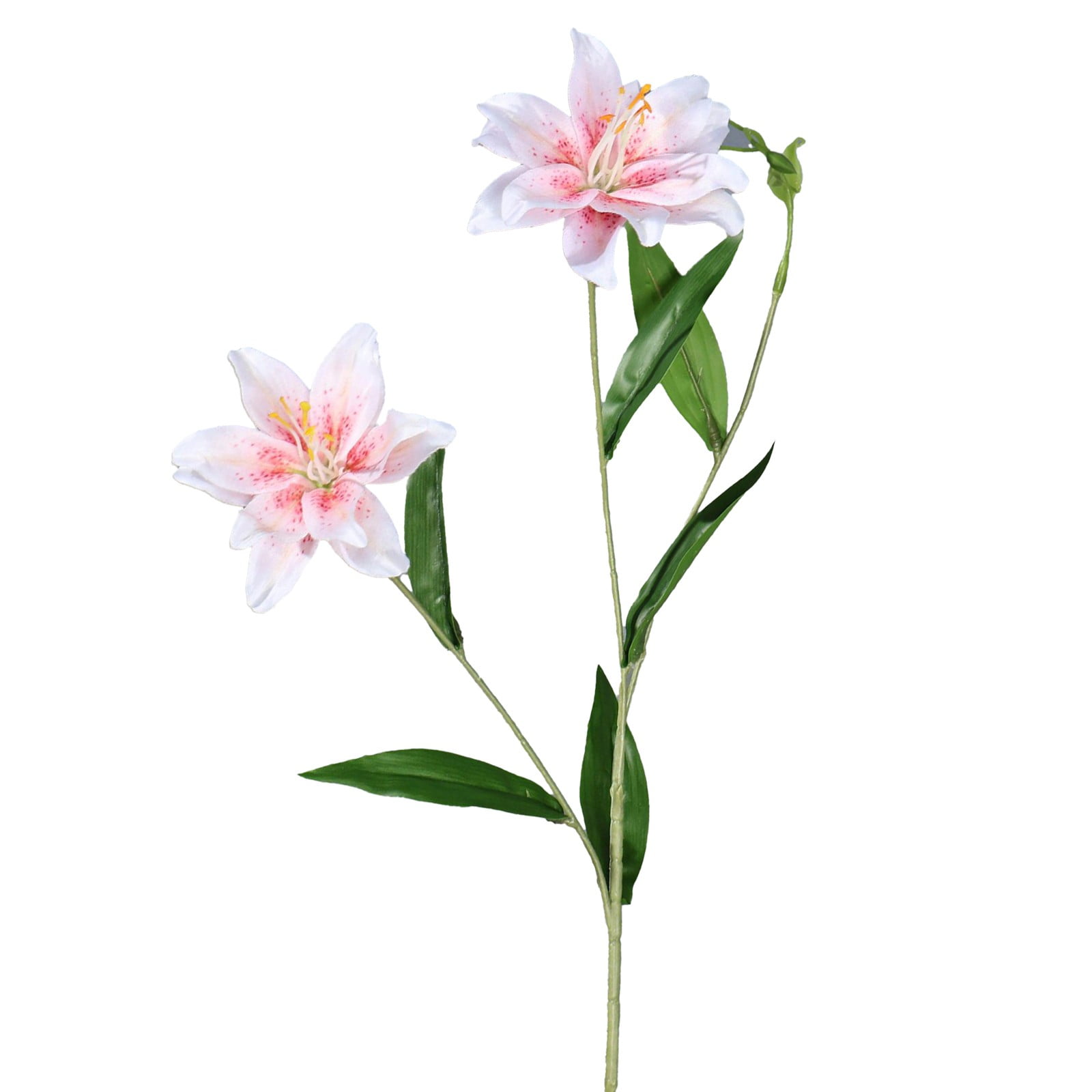 Pink Double-Headed Artificial Lily Stems for Elegant Wedding ...