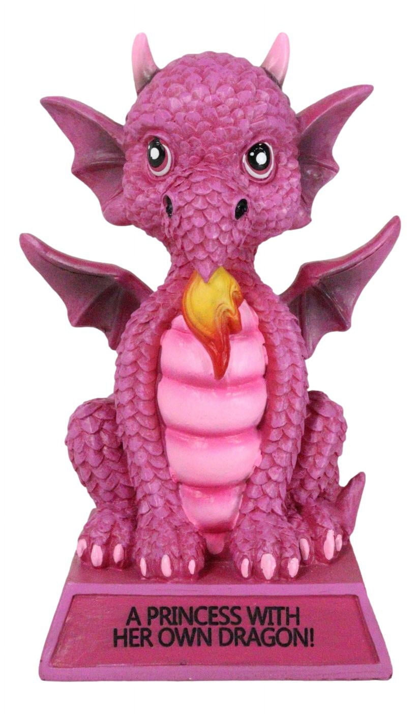 Pink Drake Koan Cartoon Chibi Dragon Figurine A Princess With Her Own ...