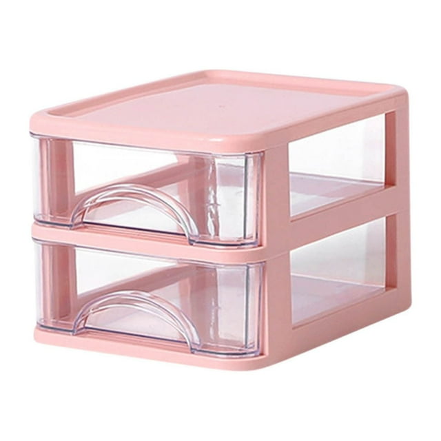 Pink Drawer Plastic Storage Cute Locker Decor Mini Drawer Organizer ...
