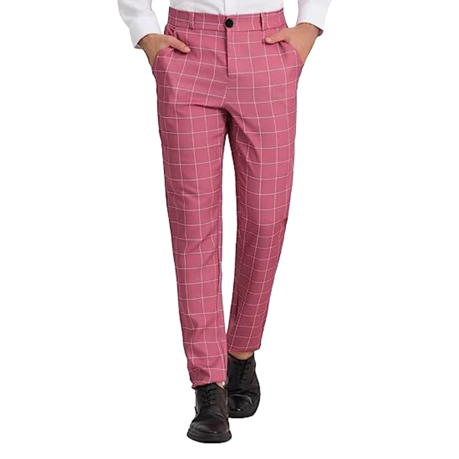 Pink Dress Pants for Men, Long Sleeve Men'S Dress Pants, Wedding ...
