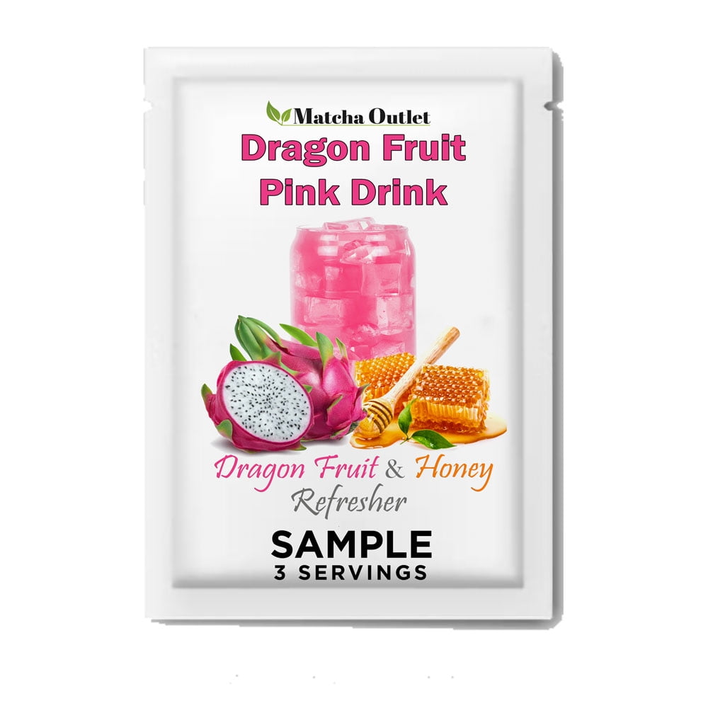 Pink Drink Powder Pitaya Dragon Fruit & Honey Refresher (2oz) - Great ...