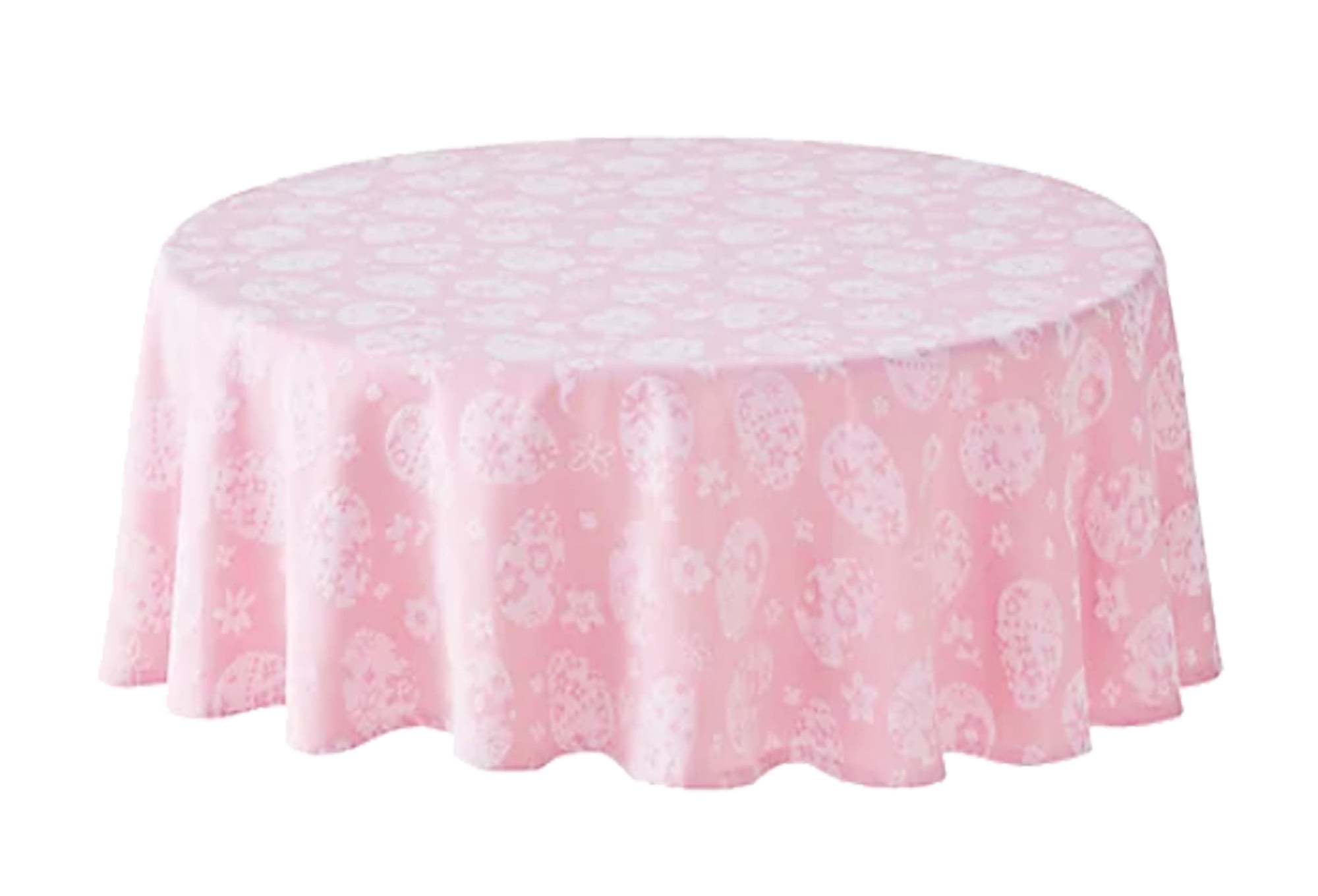 Liberty Modern Spring Easter Eggs Pink Cotton/Polyester Tablecloth (70 ...