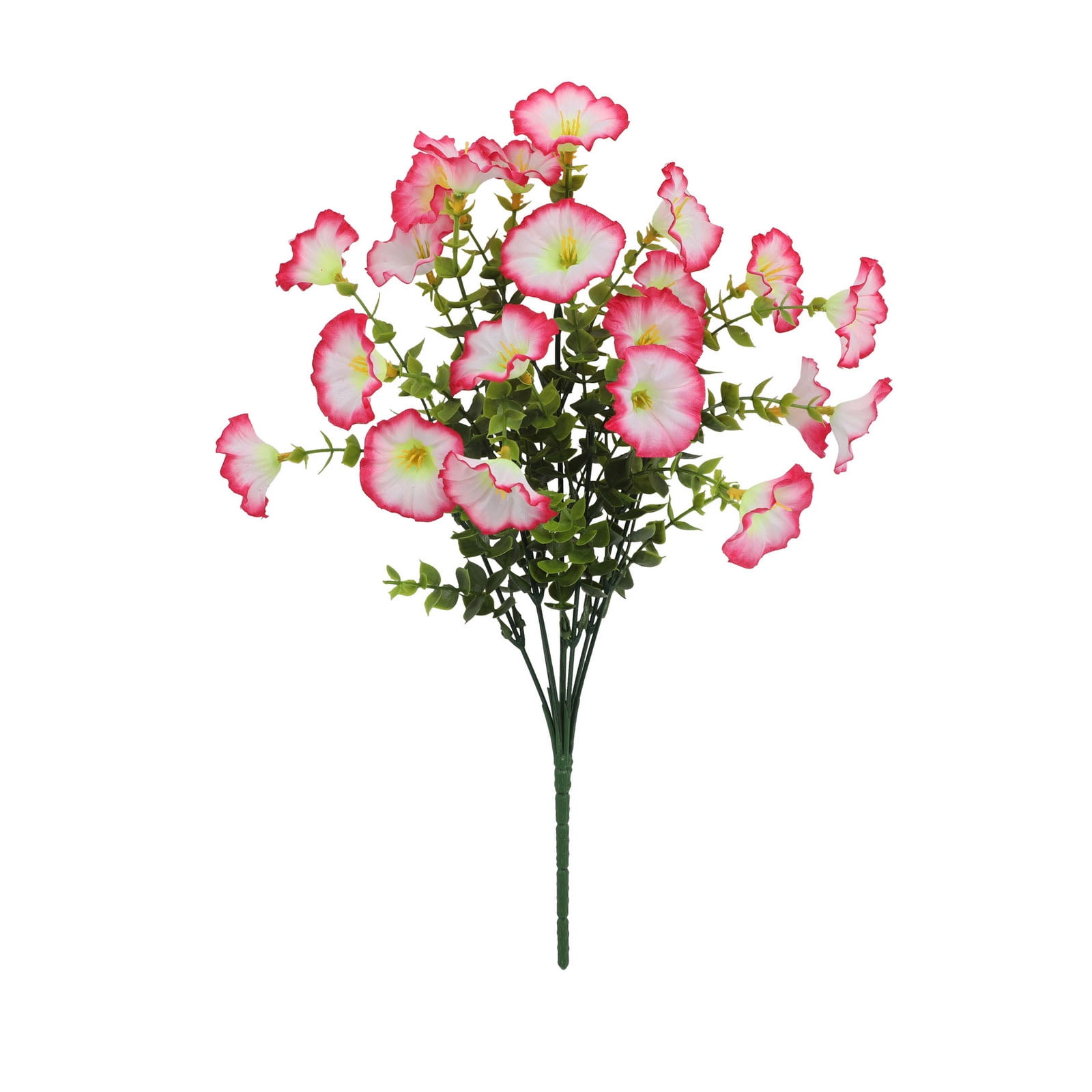 Pink-Edged Artificial Flower Home Decor Faux Plant for Outdoor Yard ...