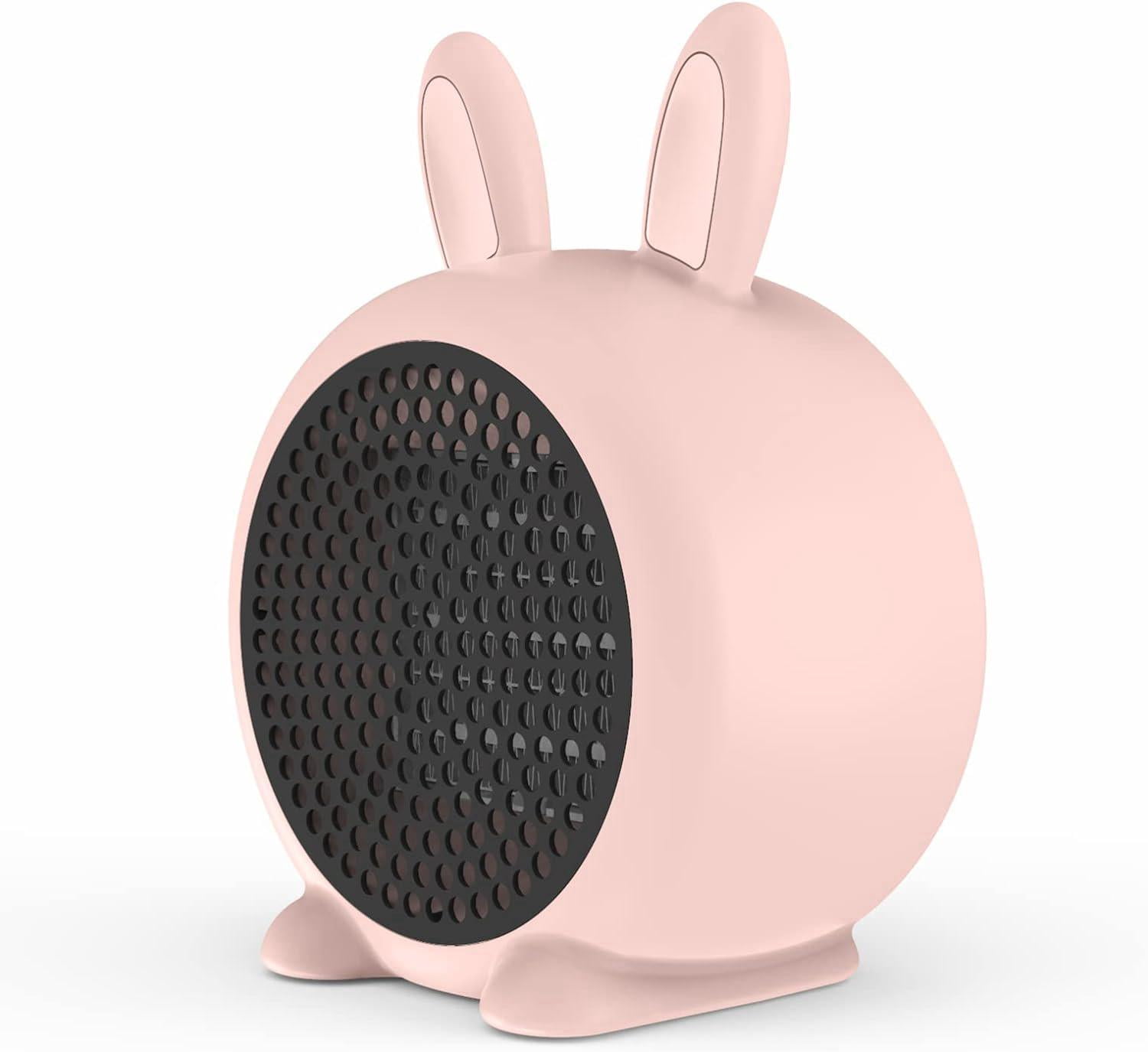 (Pink) Electric Room Fan Heater Mini Fan Fan Heater 800W Toggle Switch ...