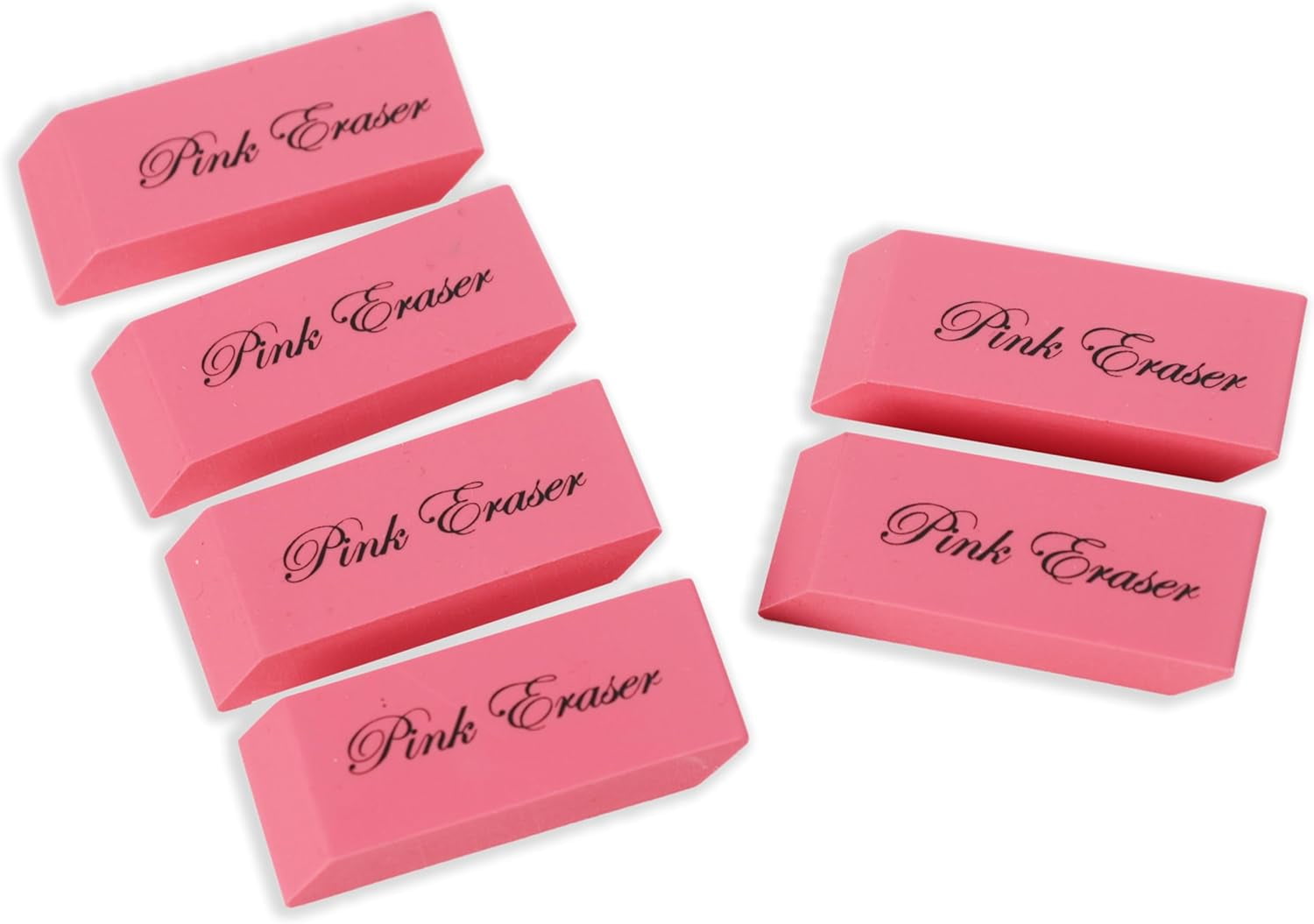 Molly & Mo Pink Pencil Eraser Set, 2-inch Wide, 6 Count - Walmart.com