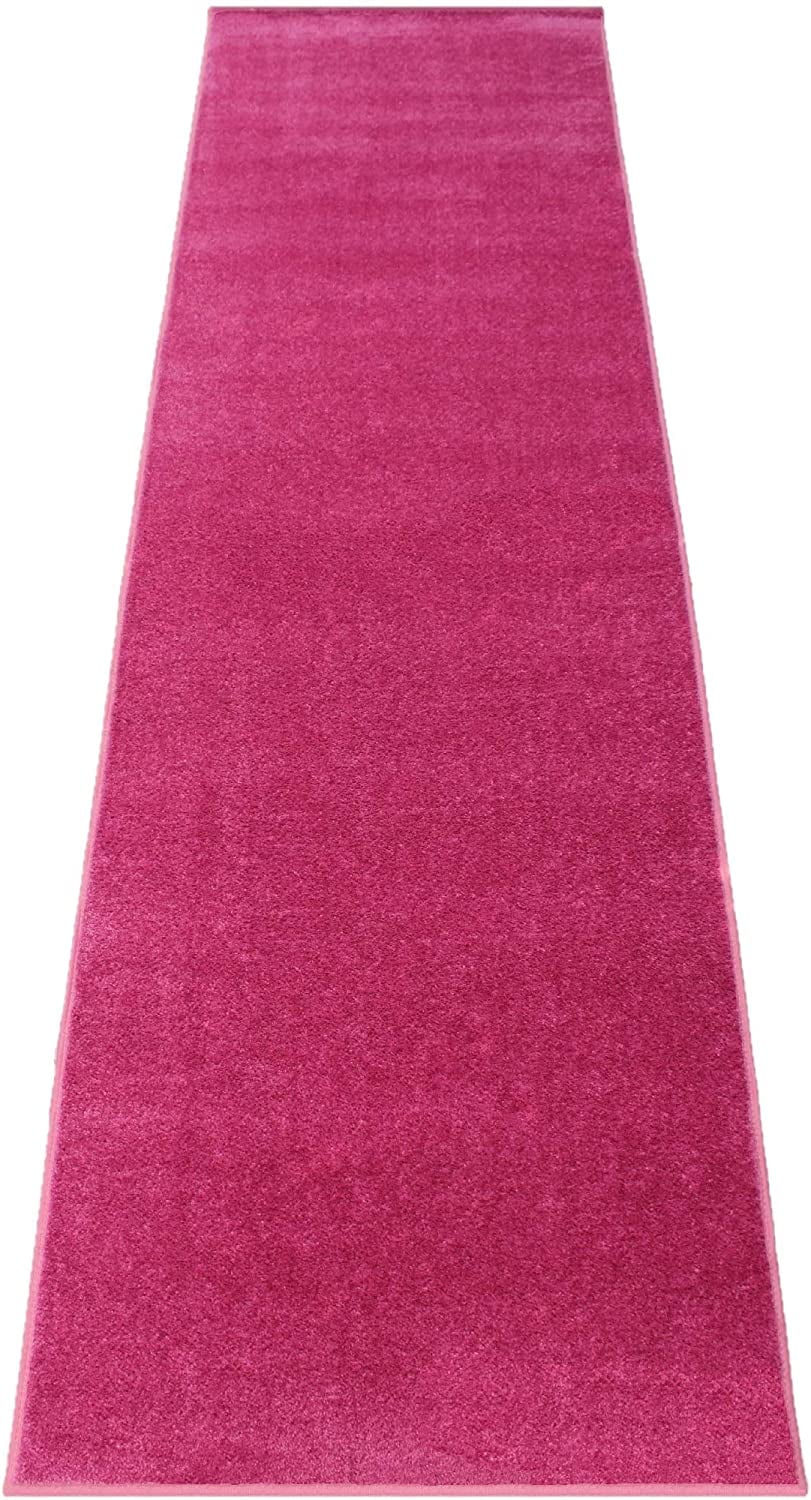Pink Event Carpet Aisle Runner - Quality Plush Pile Rug with Backing ...