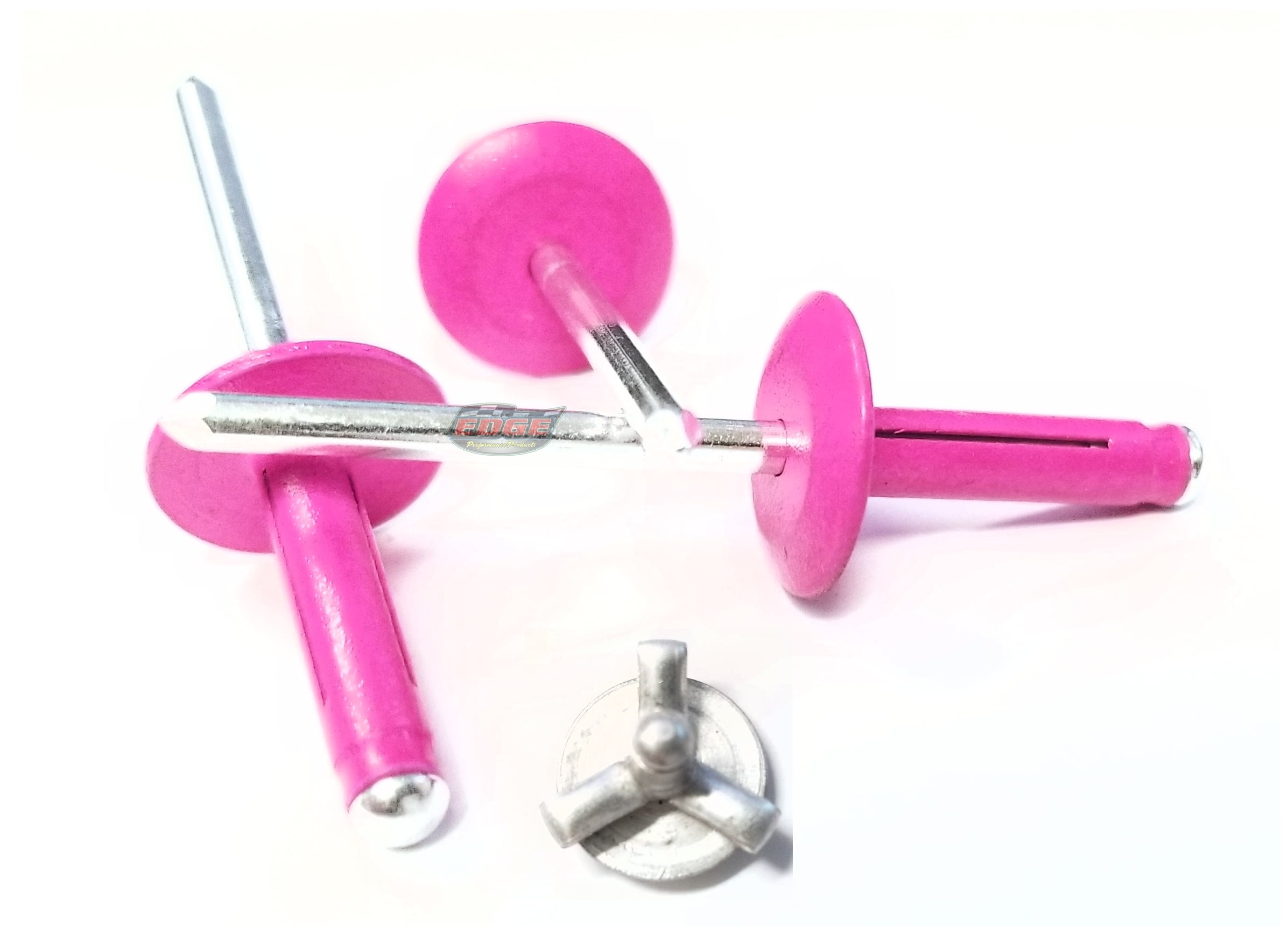 Pink Exploding Pop Rivets 3/16" Tri-Fold Large Head Aluminum Mandrel ...