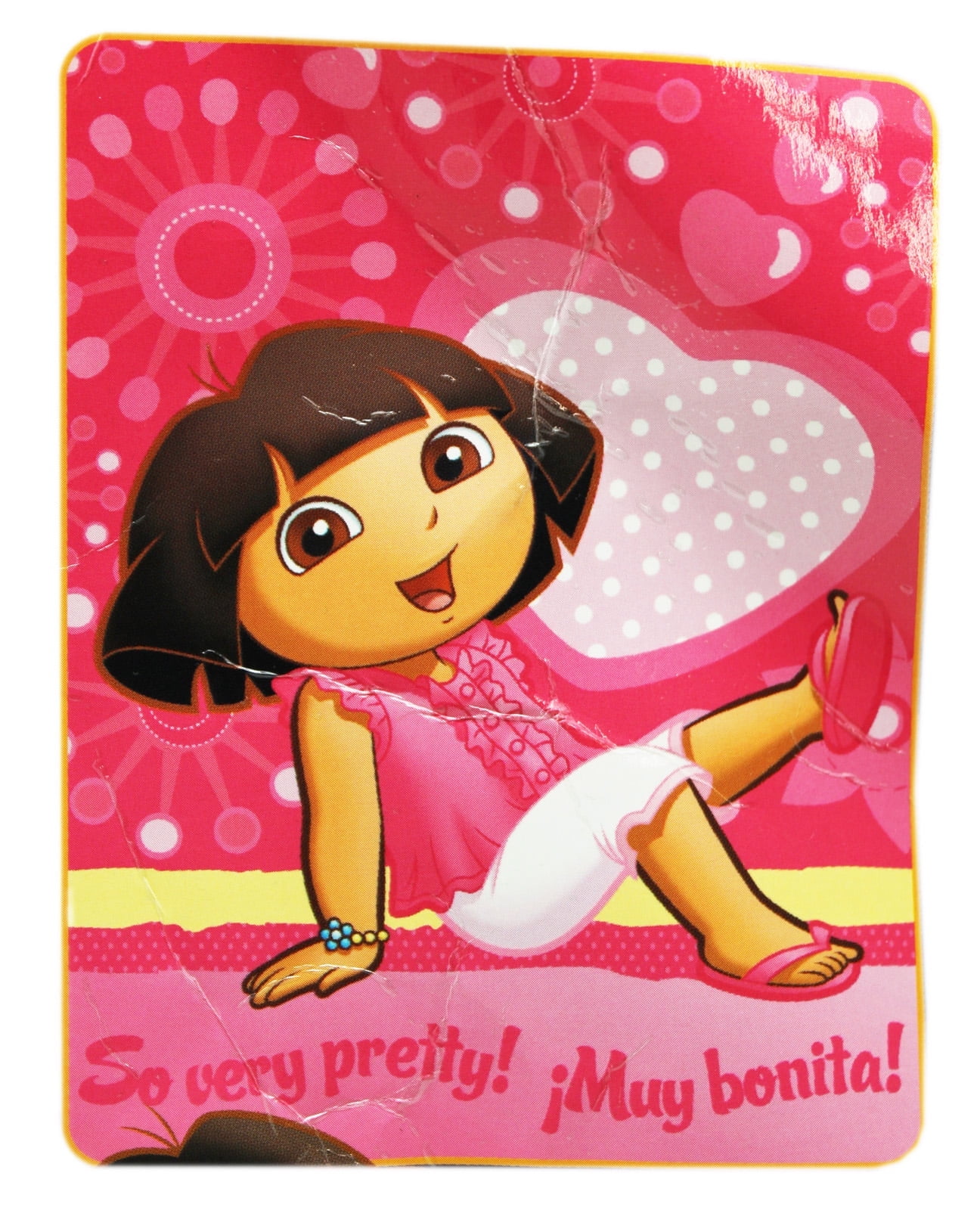 Pink Exploring Together Dora The Explorer Twin Throw Blanket - Walmart.com
