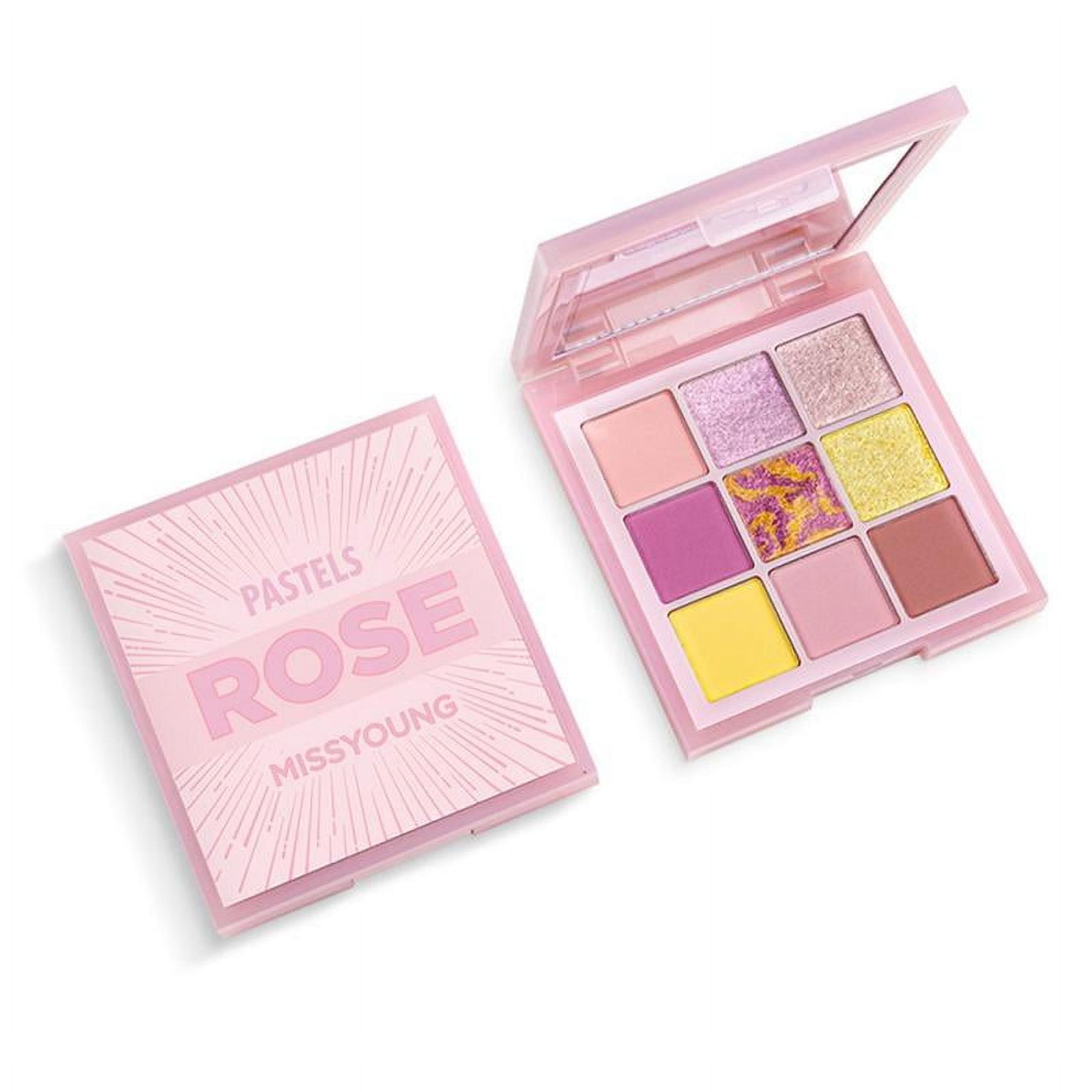 Pink Eyeshadow Palette 9 Colors, Matte Glitter Eyeshadow Palette Bright ...