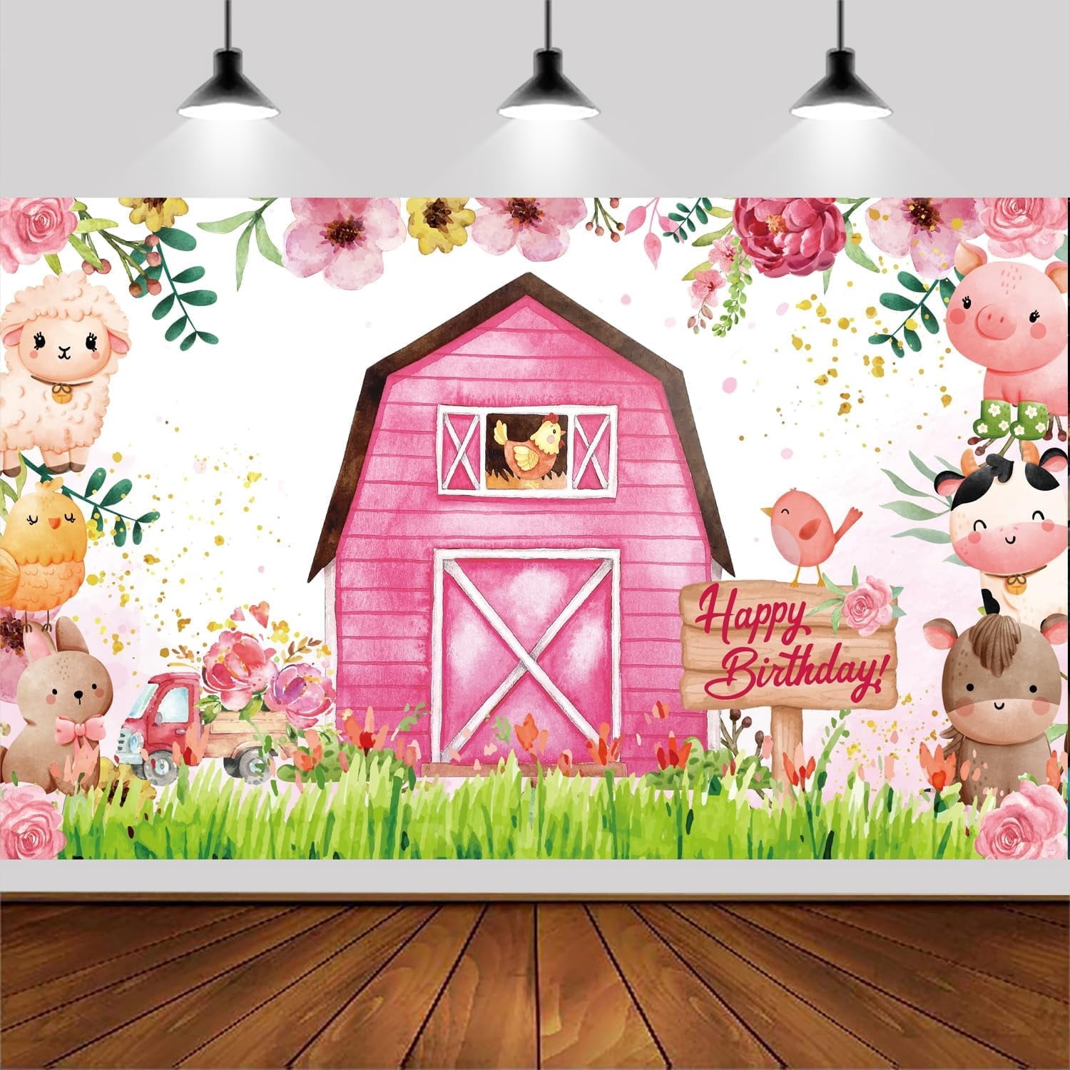Peach Princess Mario Themed Birthday Backdrop Decorations Princess ...