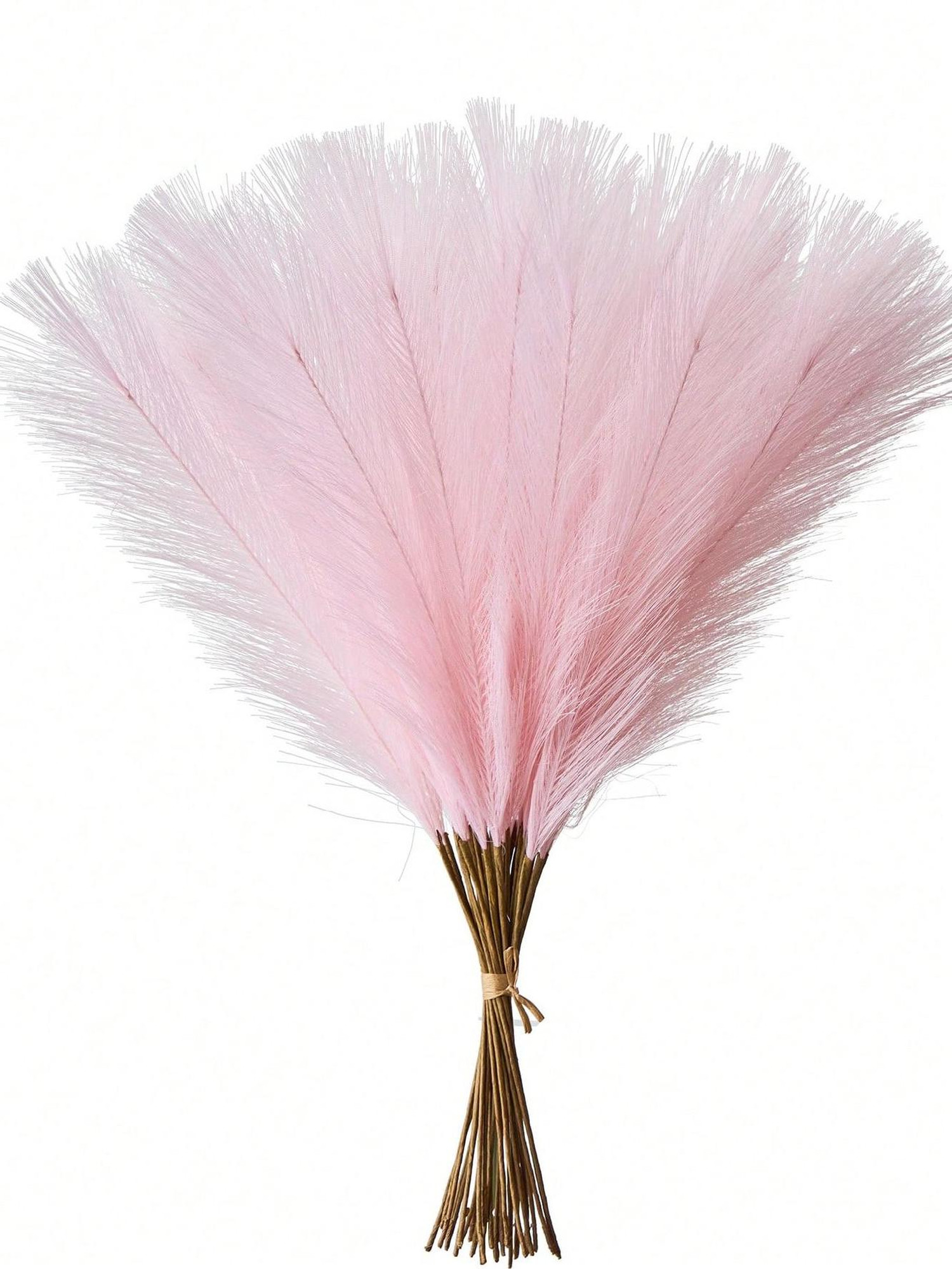 Pink Faux Pampas Grass Artificial Reeds 10/20/50PCS Large Tall Fluffy ...