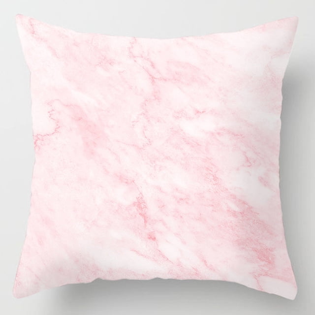 Pink Feather Pillowcase Decorative Sofa Cushion Cover Girl Bed Home ...
