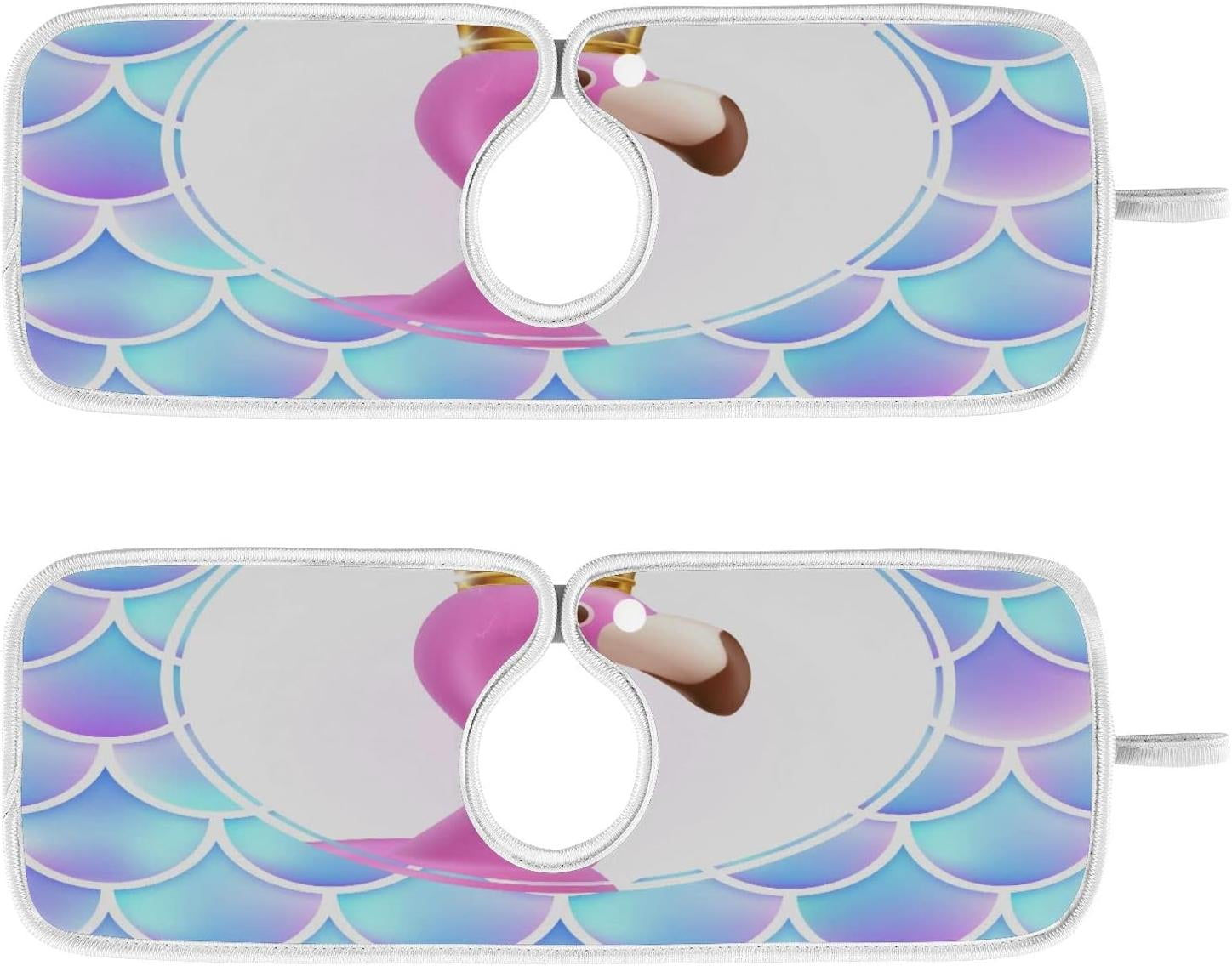 Pink Flamingo Crown Sink Splash Guard for Faucet 2 Packs Faucet ...