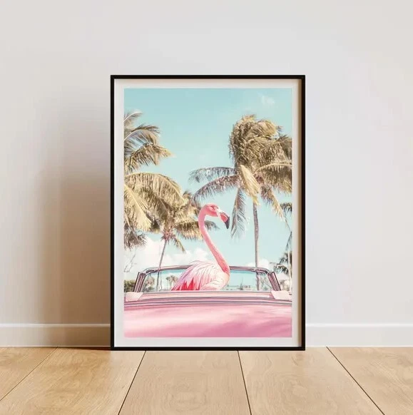 Pink Flamingo - Design Poster Of The Famous Pink Exotic Bird 3 NO ...