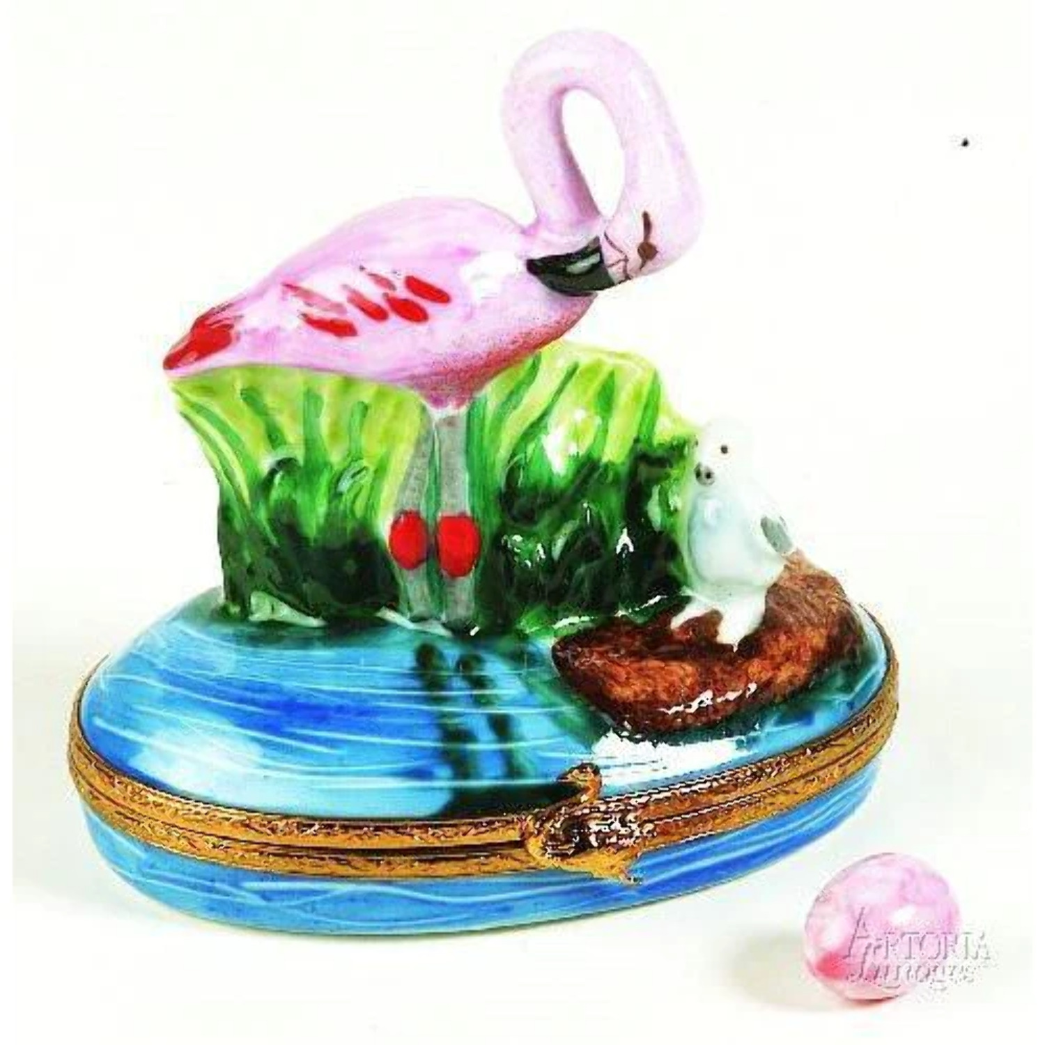 Pink Flamingo No 2 Limoges Box Porcelain Figurine - Walmart.com