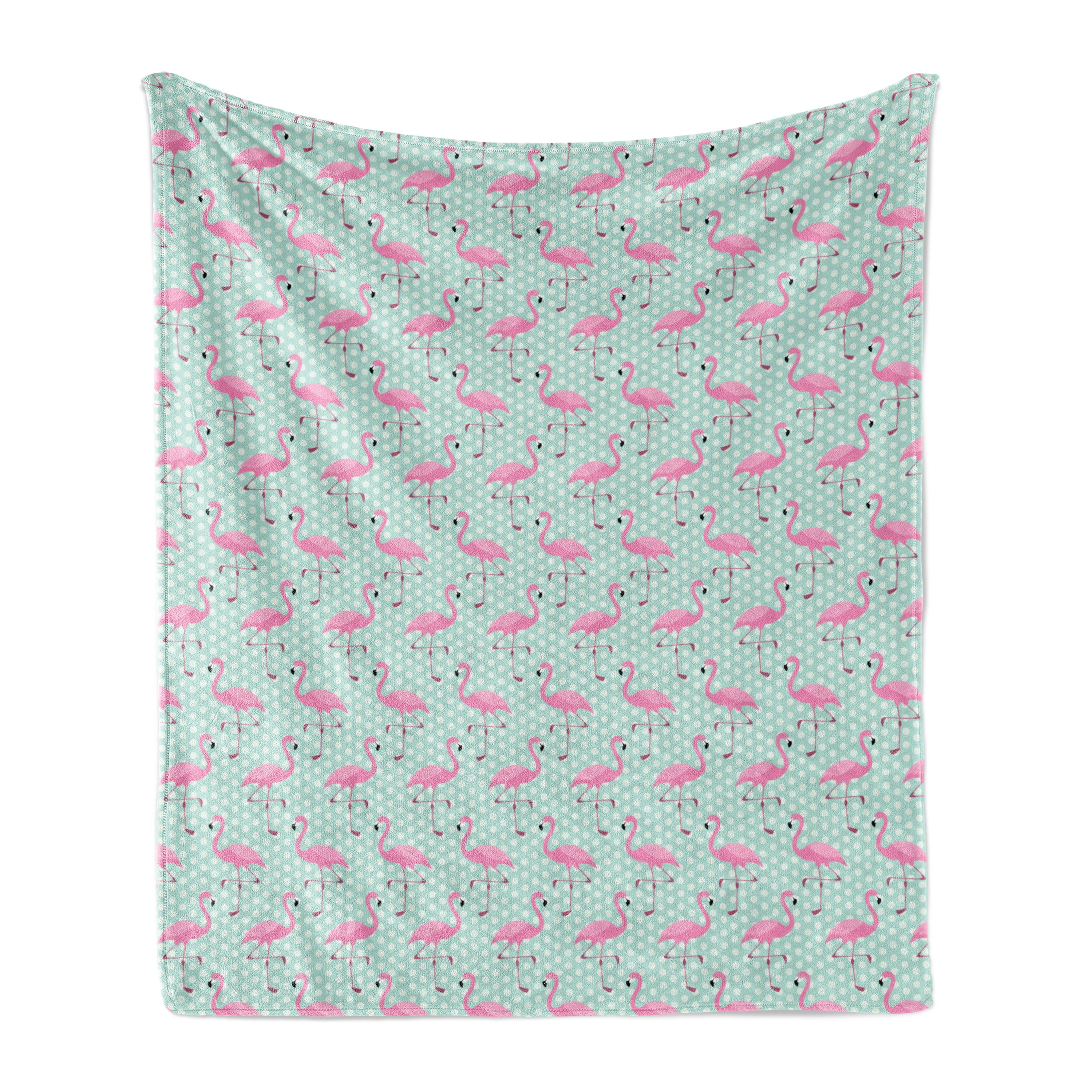 Pink Flamingo Soft Flannel Fleece Throw Blanket, Birds of Hawaii Exotic ...