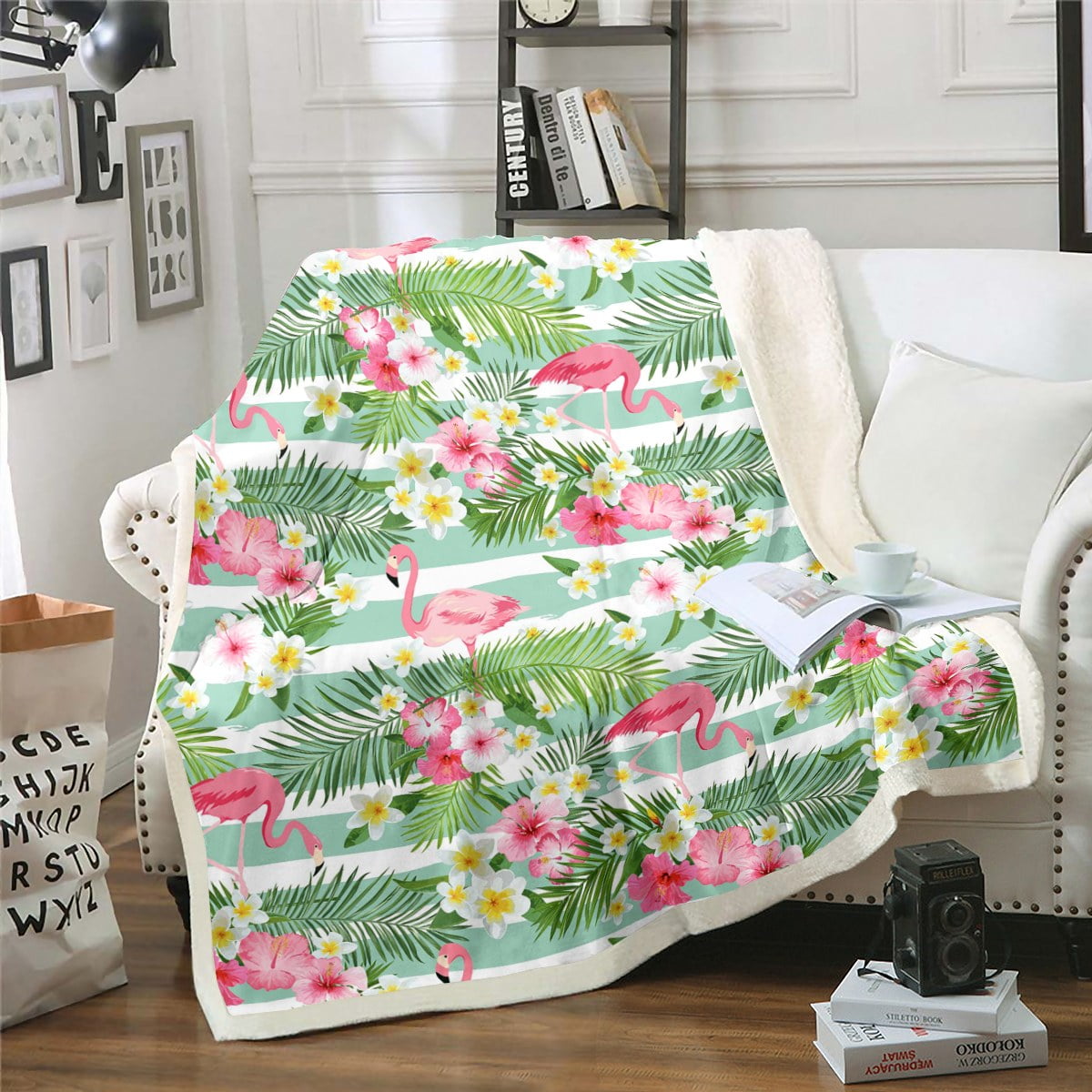 Pink Flamingo Throw Blanket Flamingo Blanket for Girls Women Cute ...