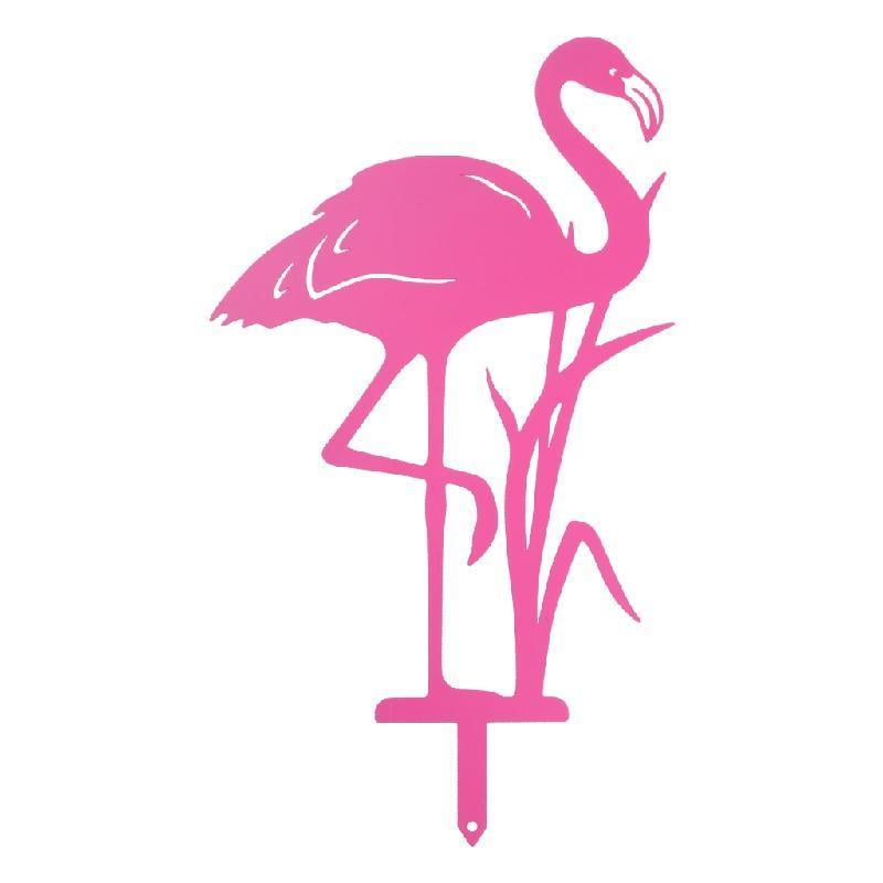 Pink Flamingo Yard Ornaments Stakes Mini Lawn Flamingo Statue for ...