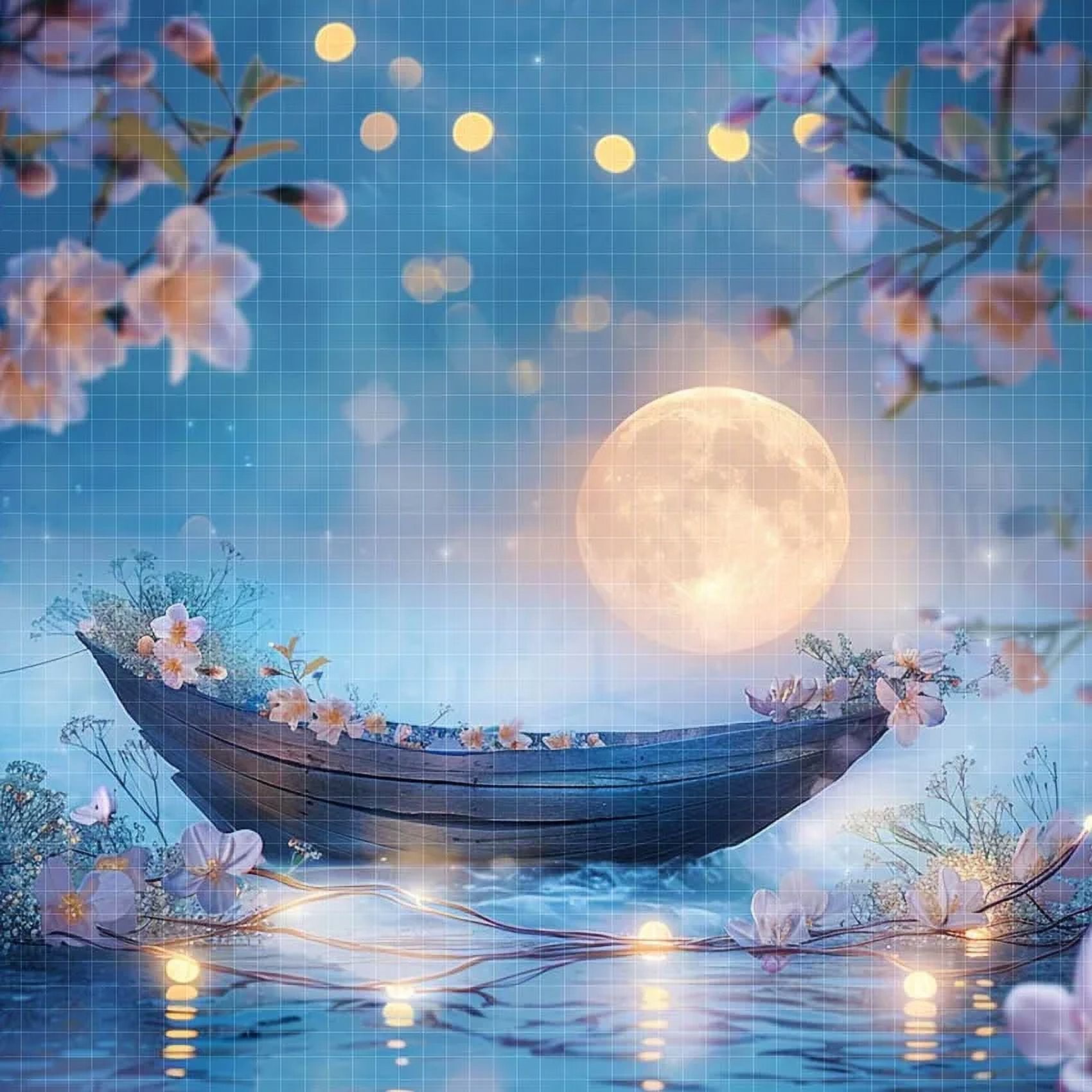 Pink Floral Boat Seas Newborn Birthday Party Baby Shower Portrait r ...