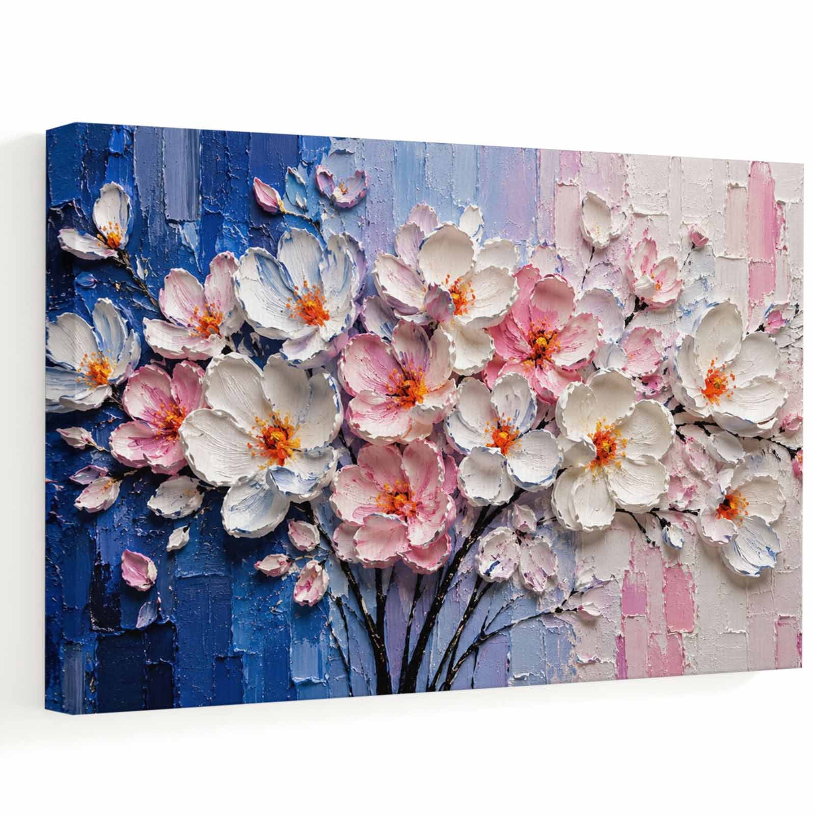 Pink Floral Canvas Wall Art 24