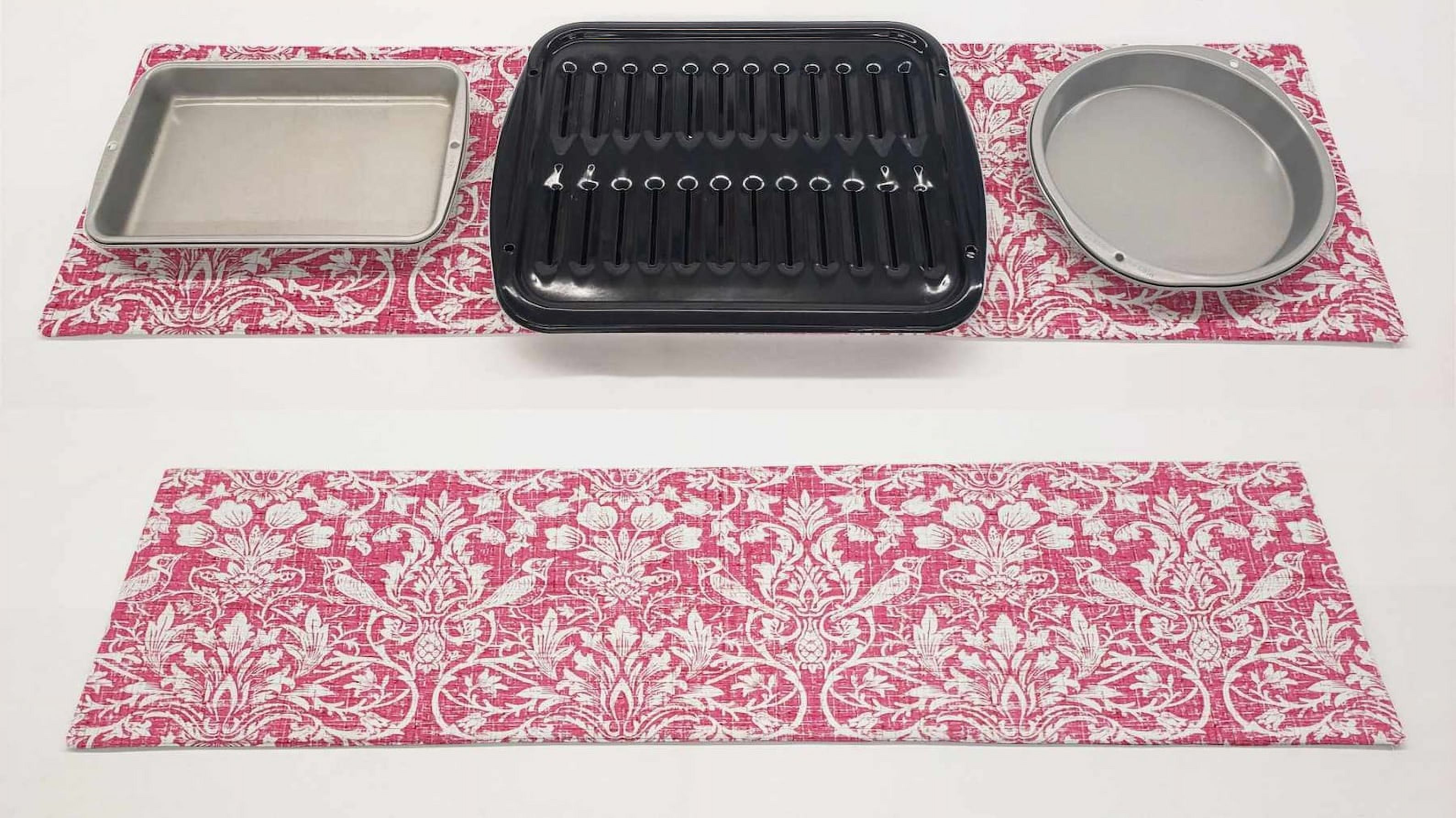 Pink Floral Damask Hot Pads or Hot Pad Runner by Penny's Needful Things ...
