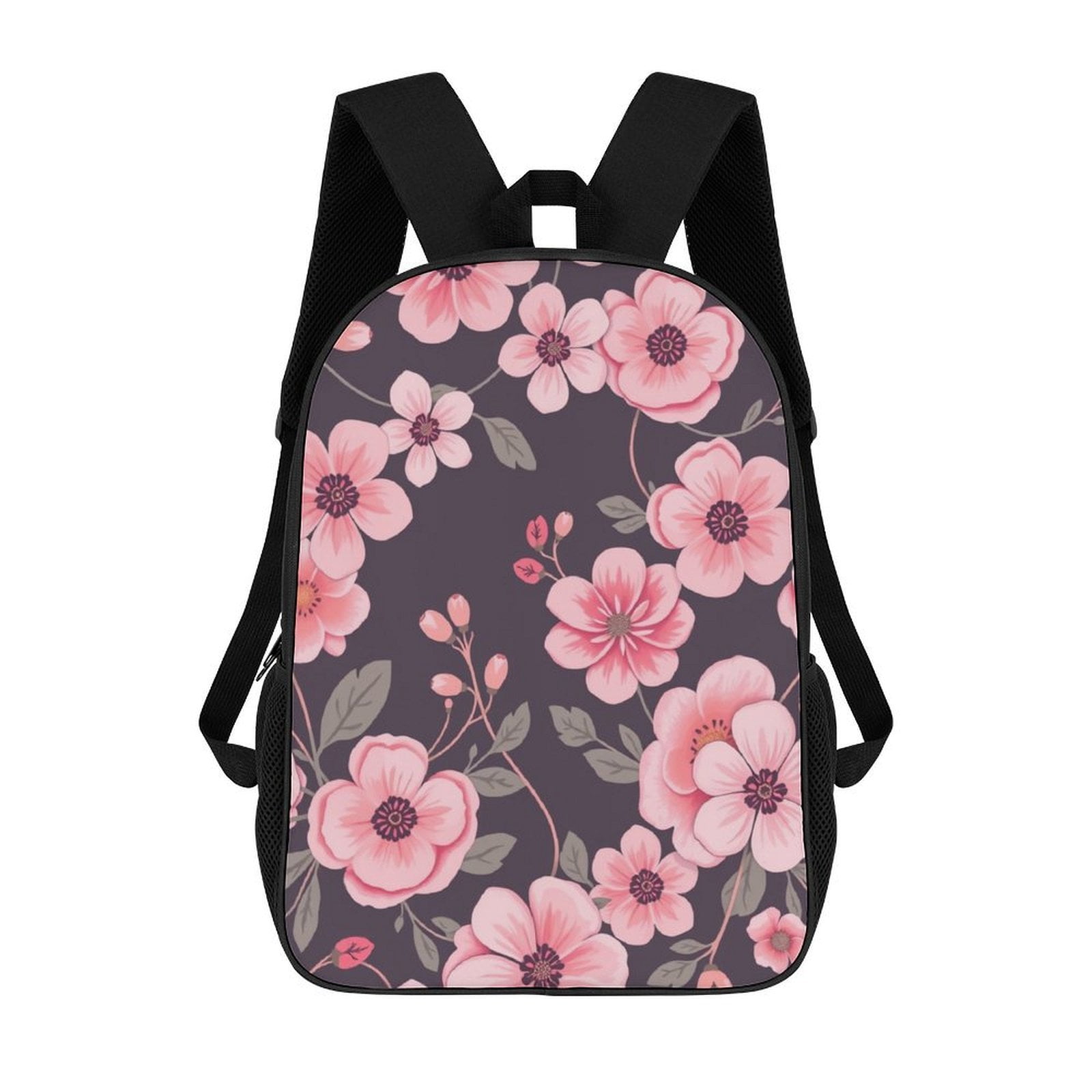 Pink Floral Pattern Backpacks For Teenagers Backpacks 17 Inch Backpack Bag - Walmart.com