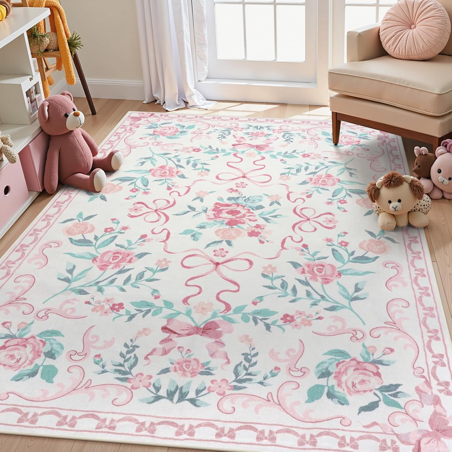Light Pink Rug For Nurserynull
