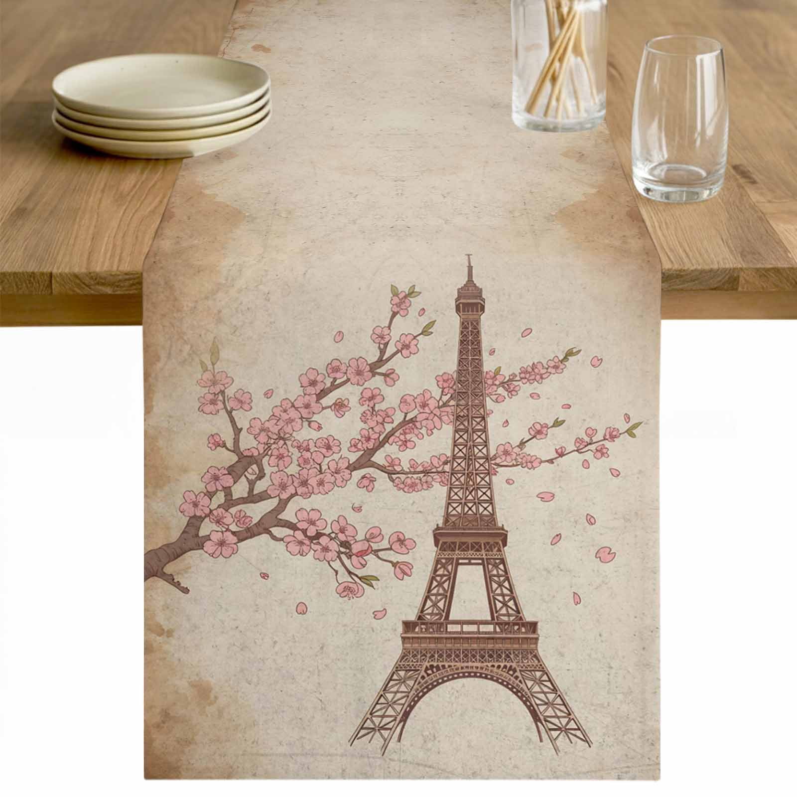 Pink Floral Table Runner 70 Inches Long Farmhouse Dress Scarves ...