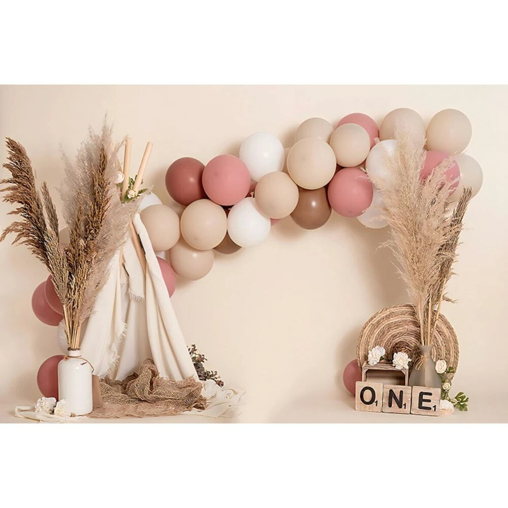 Pink Floral Wedding Boho Backdrop Maternity Photography Newborn ...