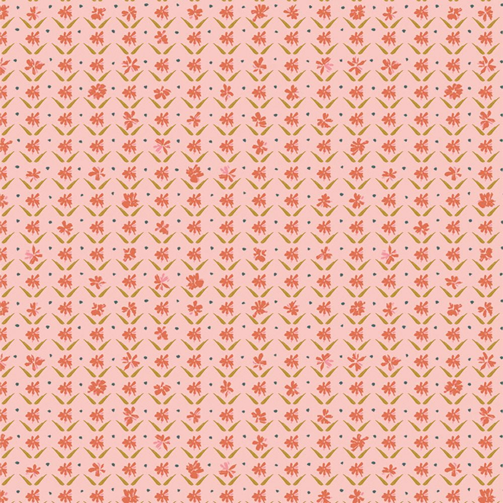 Pink Floral fabric Sweet Darling AGF Velvet quilt cotton Sold by the ...