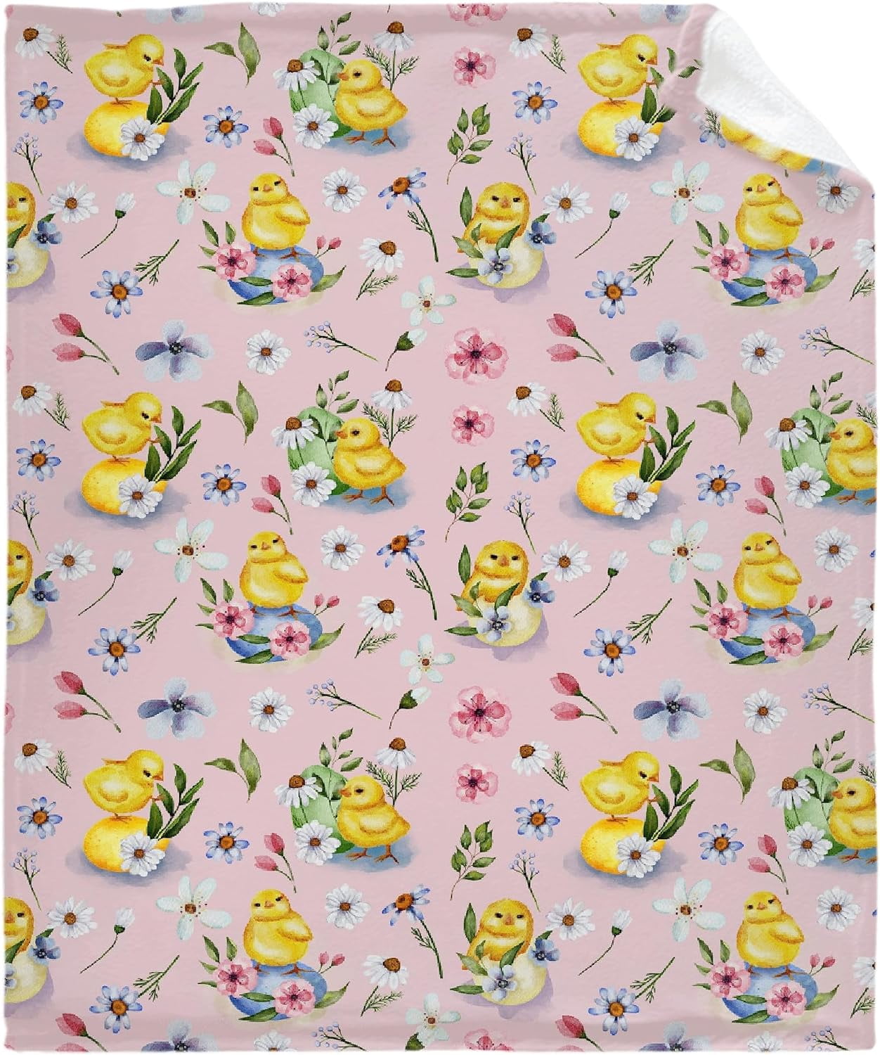 Pink Flower Chicken Throw Blanket is Super Soft and Warm,The ...