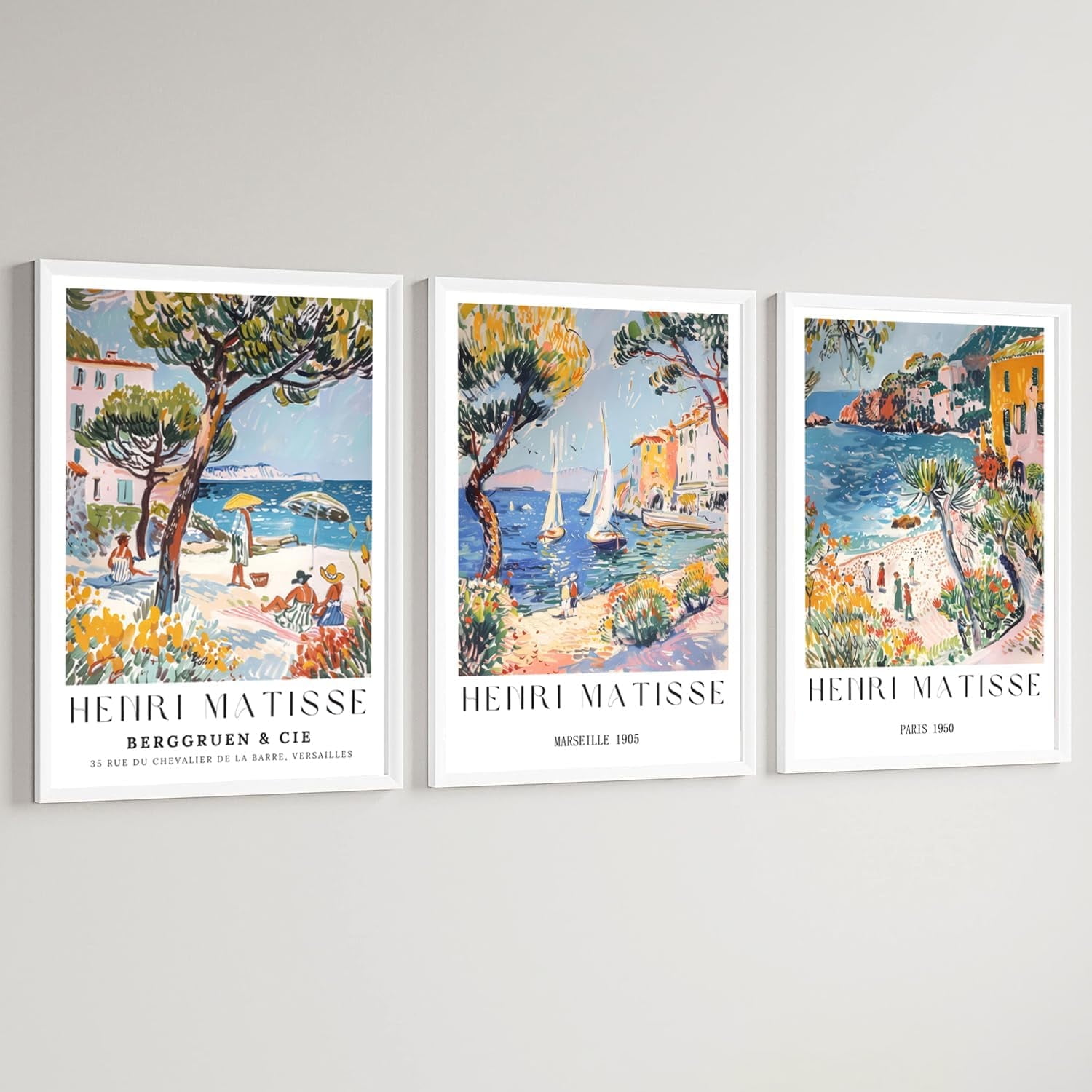 Pink Flower Line Wall Art Set of 3 Minimalist Floral Plant Wall Decor ...