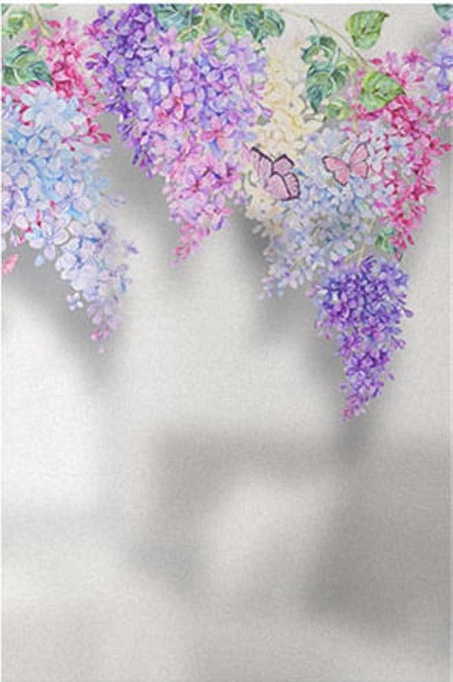 Pink Flower Window Film Privacy Glass Sticker Window Coverings Window ...