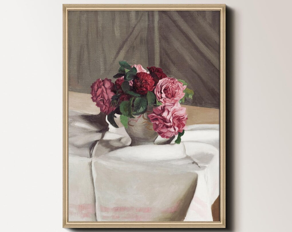 Pink Flowers Print Download Pink Floral Print Pink Roses Painting Roses ...