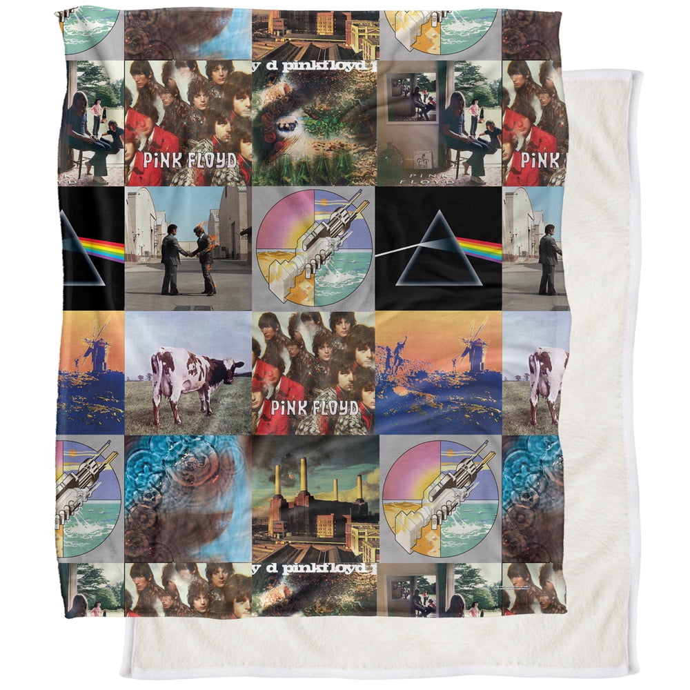 Pink Floyd Blanket, 50"x60" Album Covers Grid Pattern Silky Touch ...