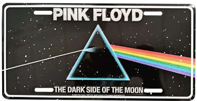 Pink Floyd Dark Side of the Moon License Plate Style Sign - Walmart.com