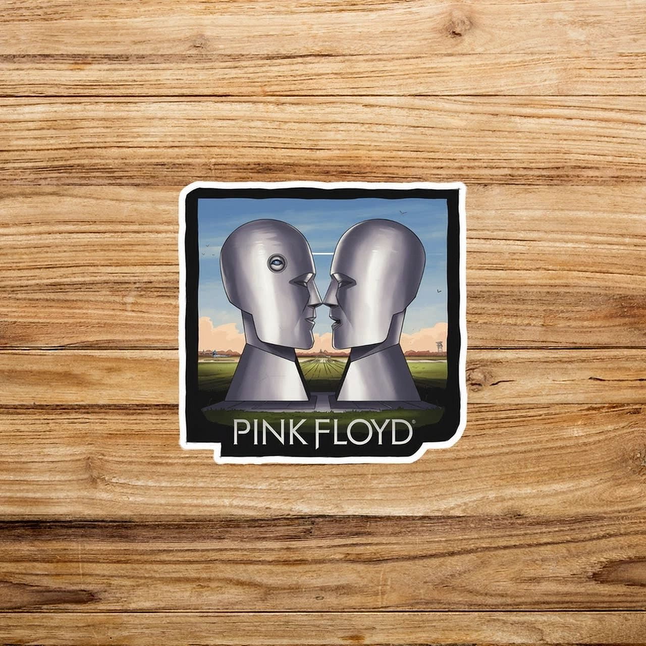 Pink Floyd Division Bell Inspired Surreal Metallic Head Profiles ...