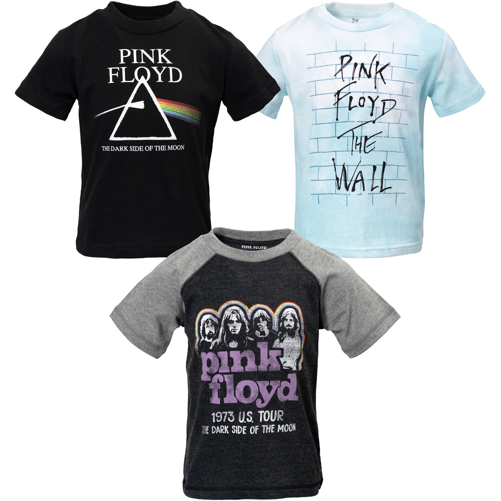 Pink Floyd Rock Youth T-Shirt: Little Boys Raglan Short Sleeve Graphic ...