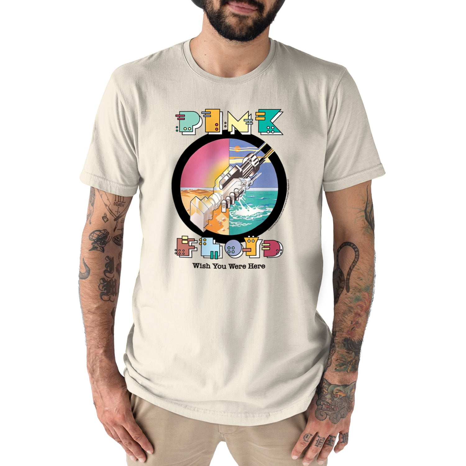 Pink Floyd - Robot Handshake - Men's Short Sleeve Graphic T-Shirt ...